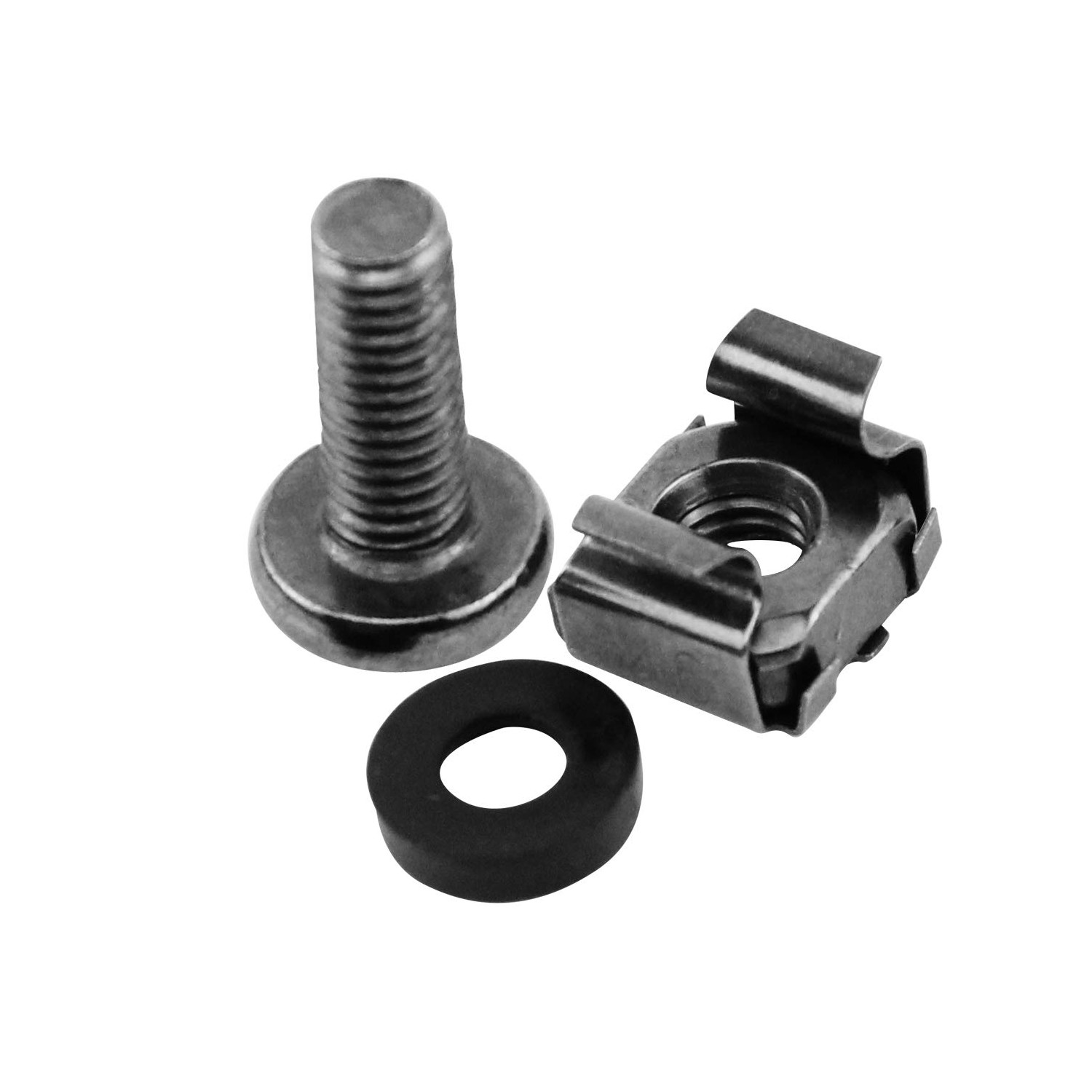 Leadrise 50-Pack M6 x 16mm Computer Rack Mount Cage Screws and Nuts ...
