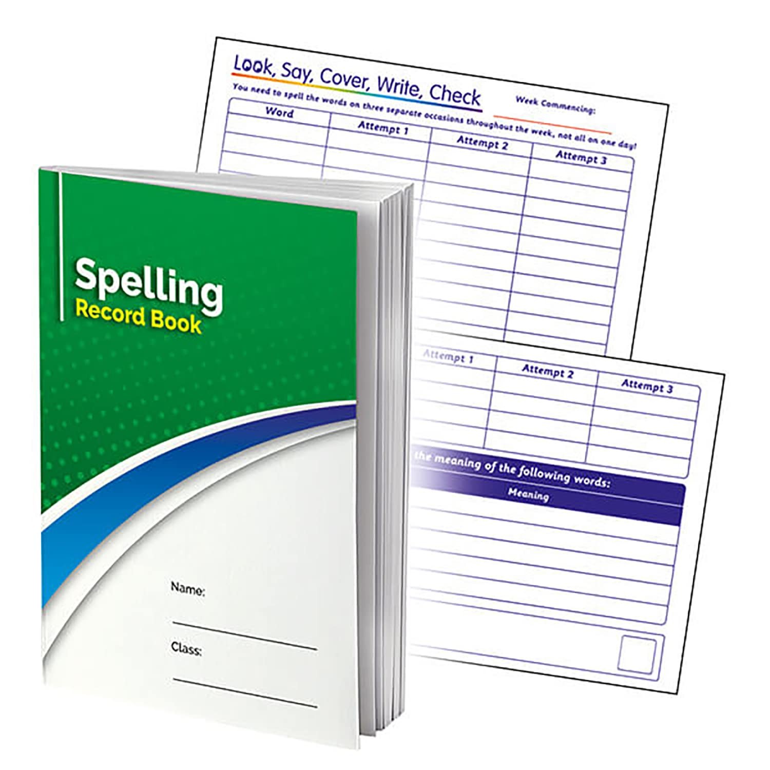 School Times Tables Reading Spelling Record Practice Books Childrens ...