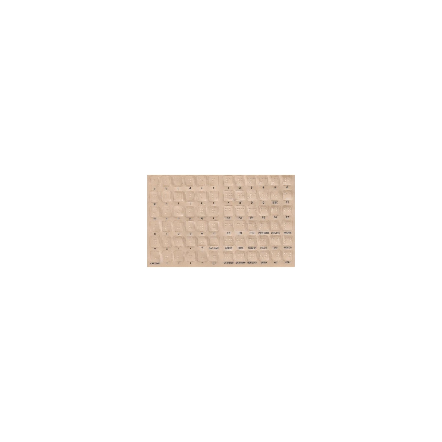 Braille Keyboard Stickers for the Blind and Visually Impaired - ibspot.com