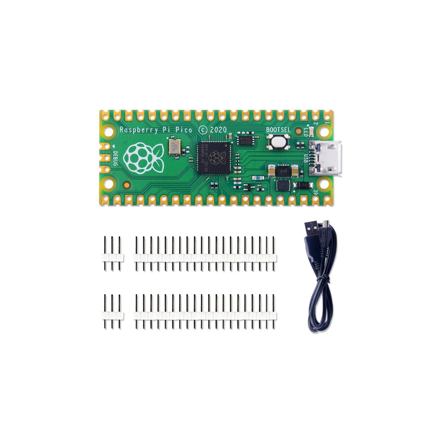 GeeekPi Raspberry Pi Pico Kit Flexible Microcontroller Mini Development ...