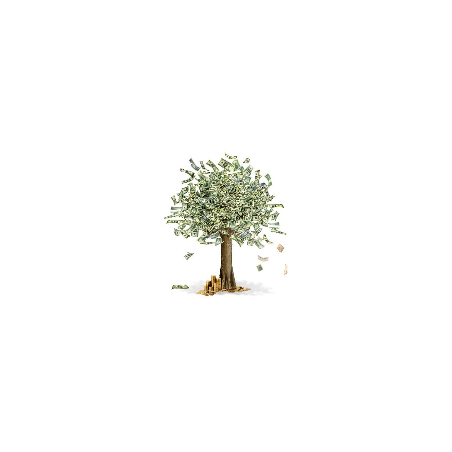 MONEY TREE GLOSSY POSTER PICTURE PHOTO BANNER cash 100 dollars bills ...