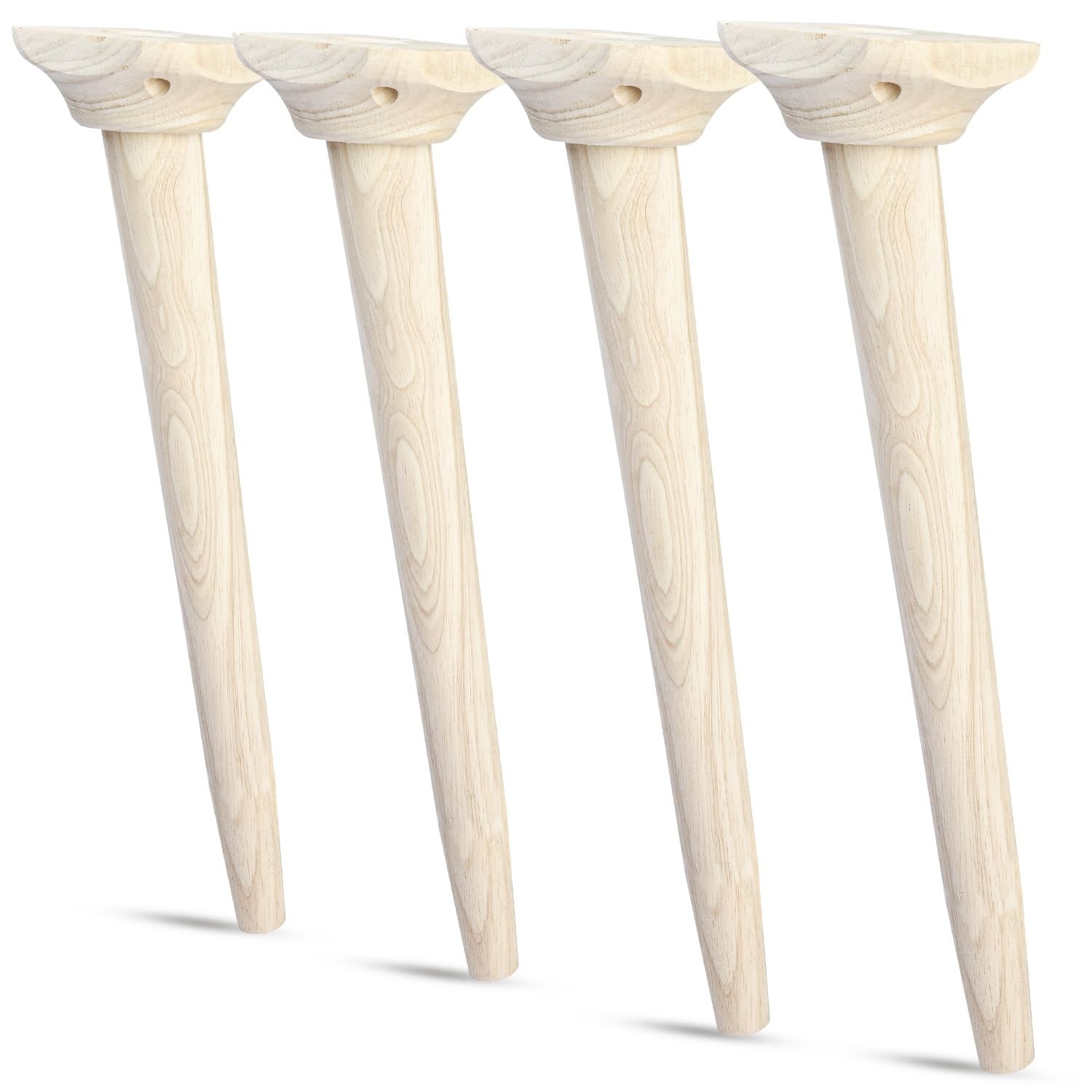 28 inch / 70cm Solid Wood Table Legs with Mounting Block, Btowin VCF ...