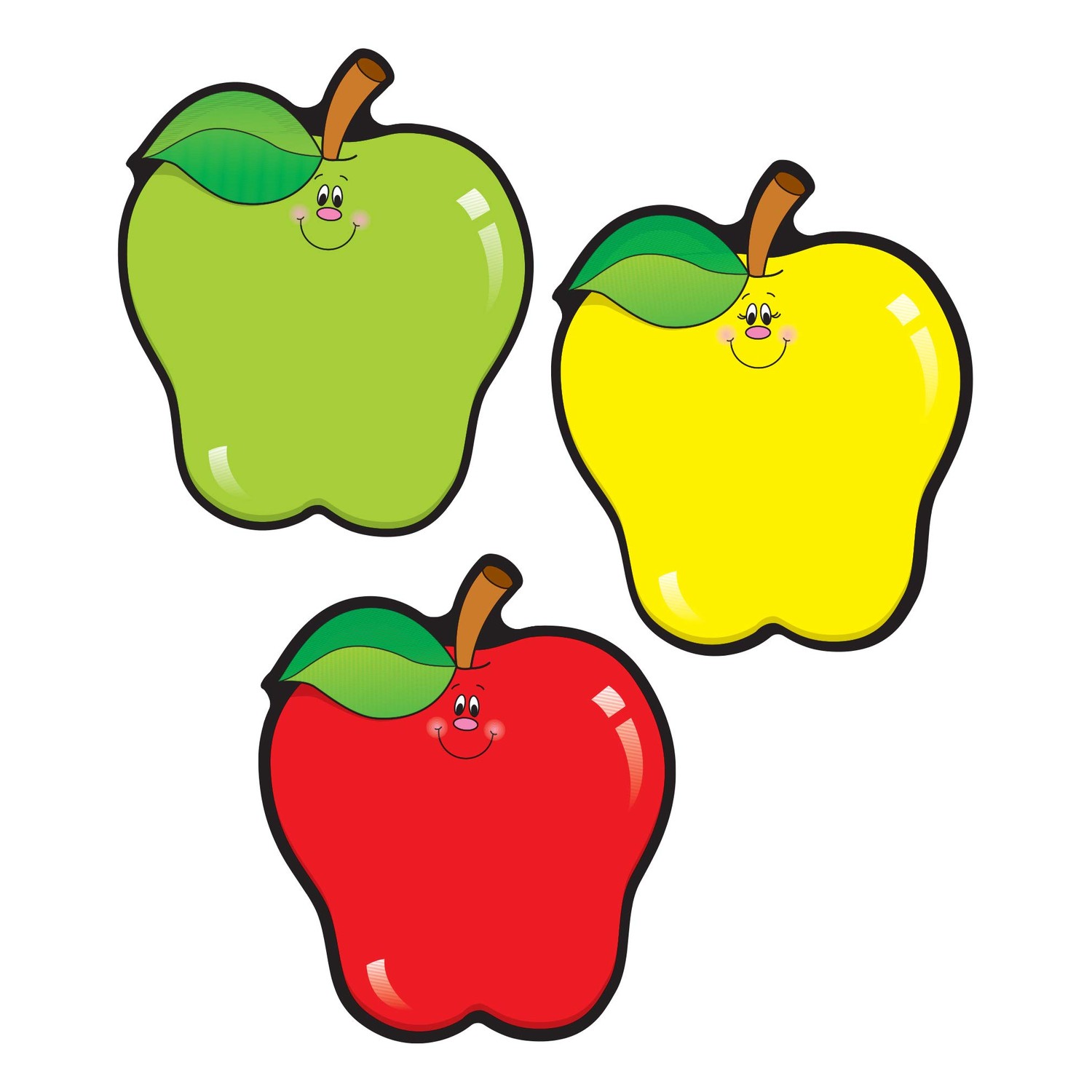 Carson Dellosa Colorful Apple Bulletin Board Cutouts, 36 Piece Apple ...