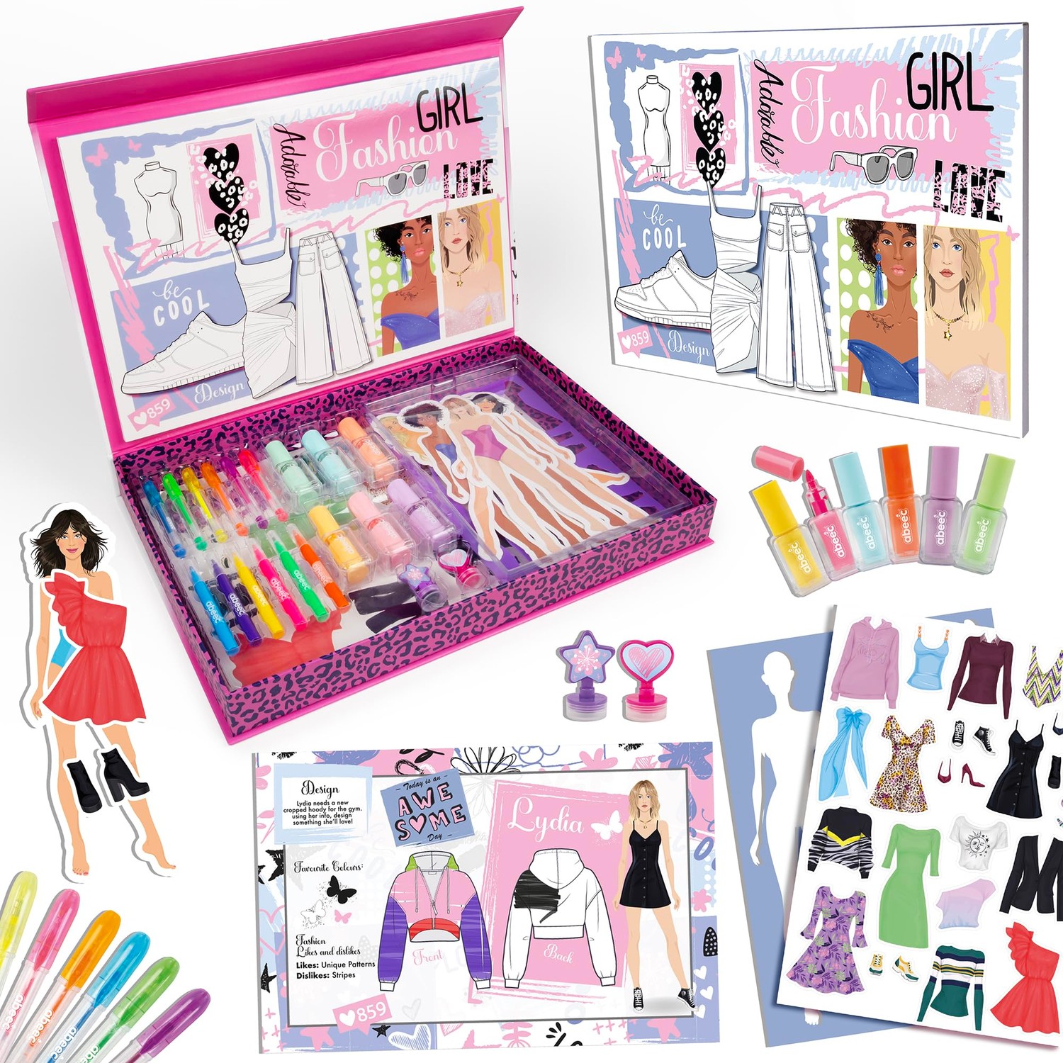 abeec Fashion Designer Kits for Girls, Creative Art Set for Kids ...