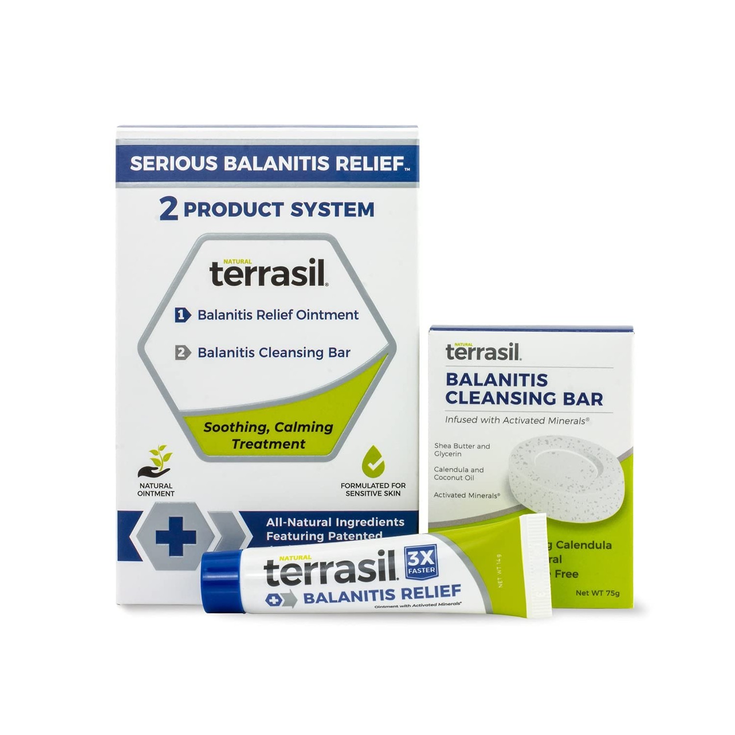 Balanitis Treatment 2-Product Ointment and Cleansing Bar System by ...