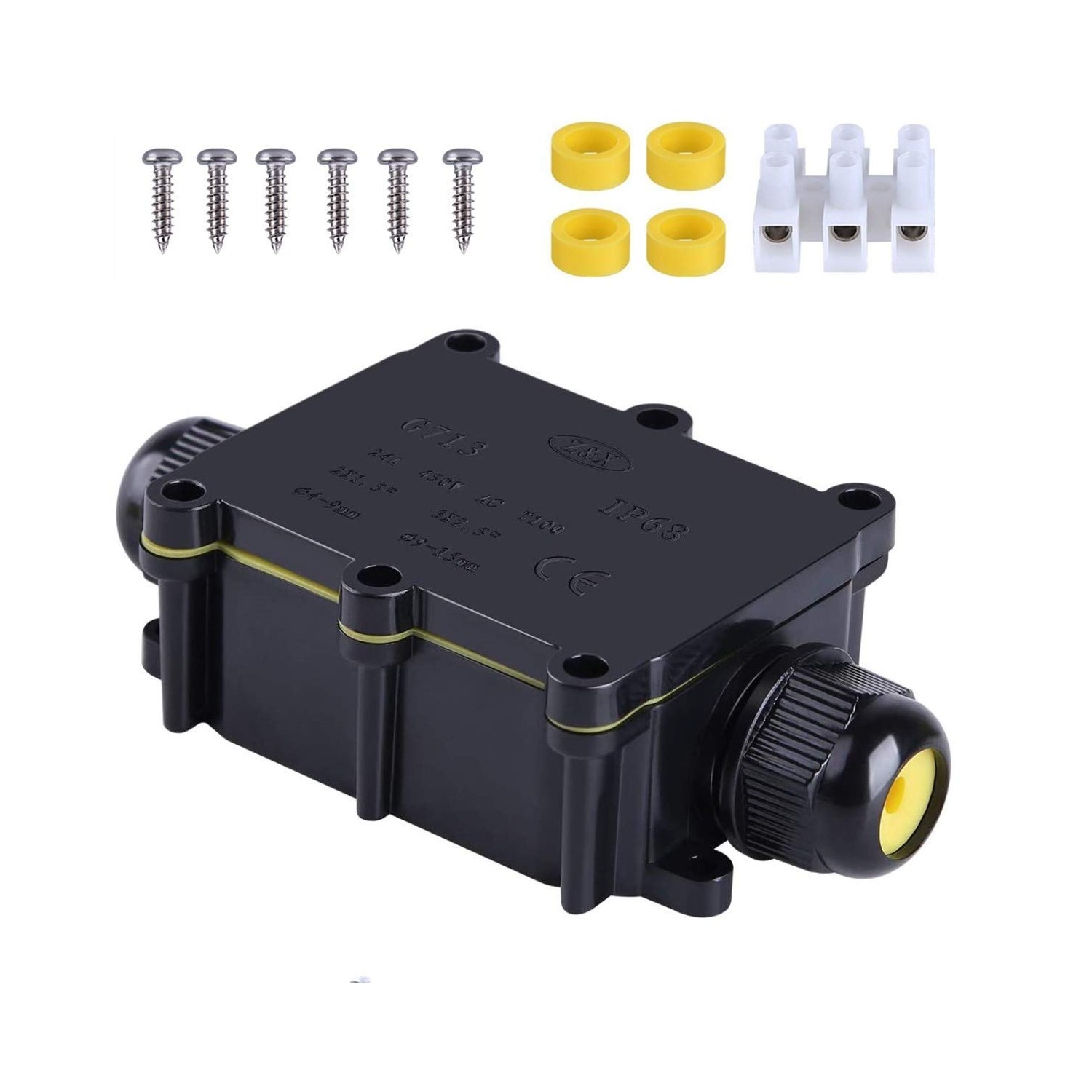 Junction Box Outdoor Waterproof IP68 2Way Plug Line M20 Coaxial Cable ...