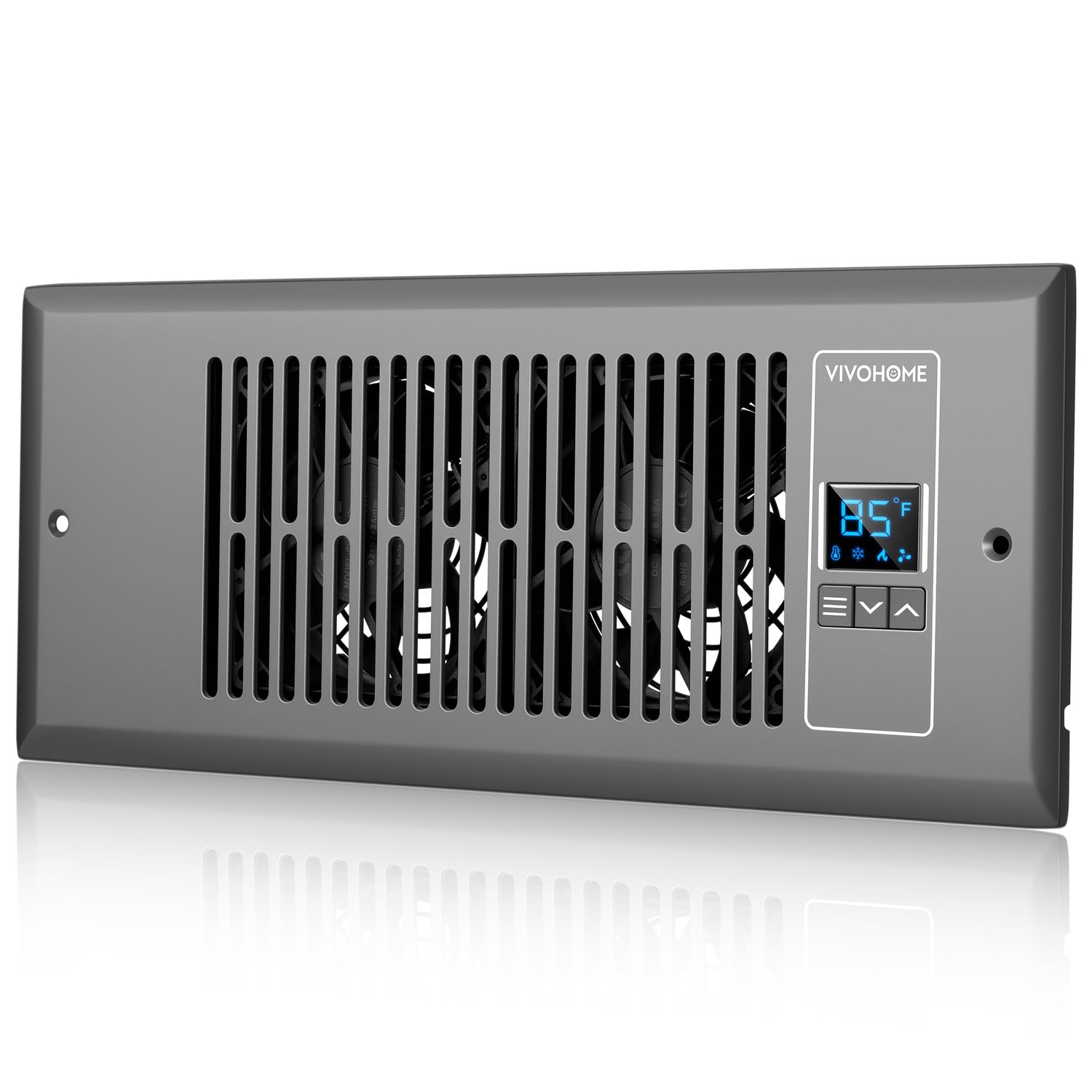 VIVOHOME Quiet Register Booster Fan 4'' x 12'' with Intelligent ...