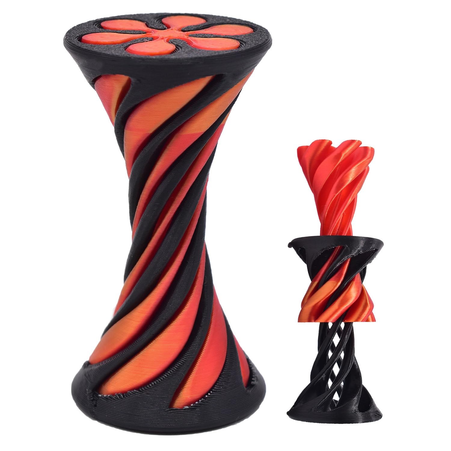 Impossible Pyramid Passage Sculpture 3D Printed Spiral Cone Toy Mini ...