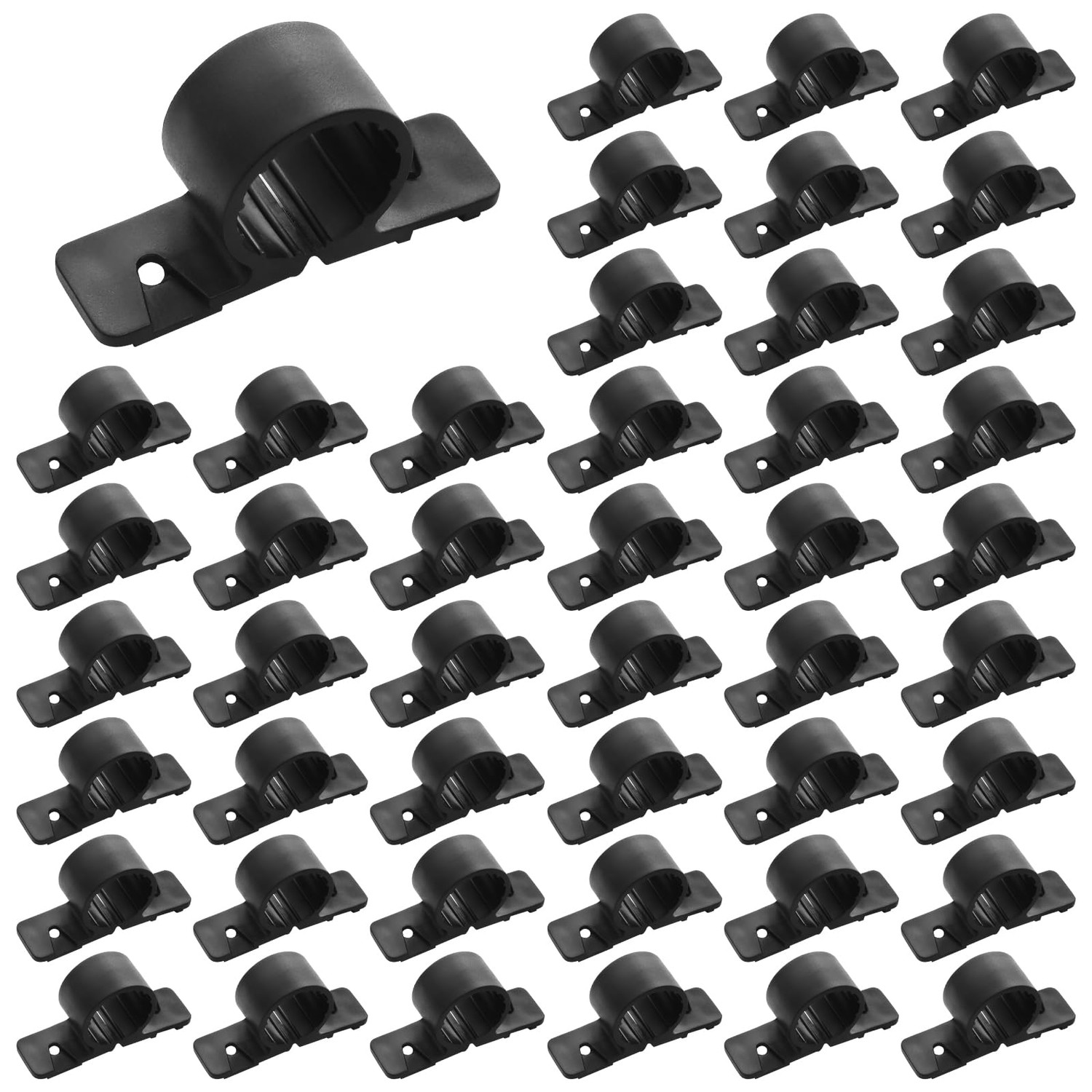 50 Pack 1/2 Inch Pipe Clamps Pex Clamp Heavy-Duty Bulk Pipe Supports ...