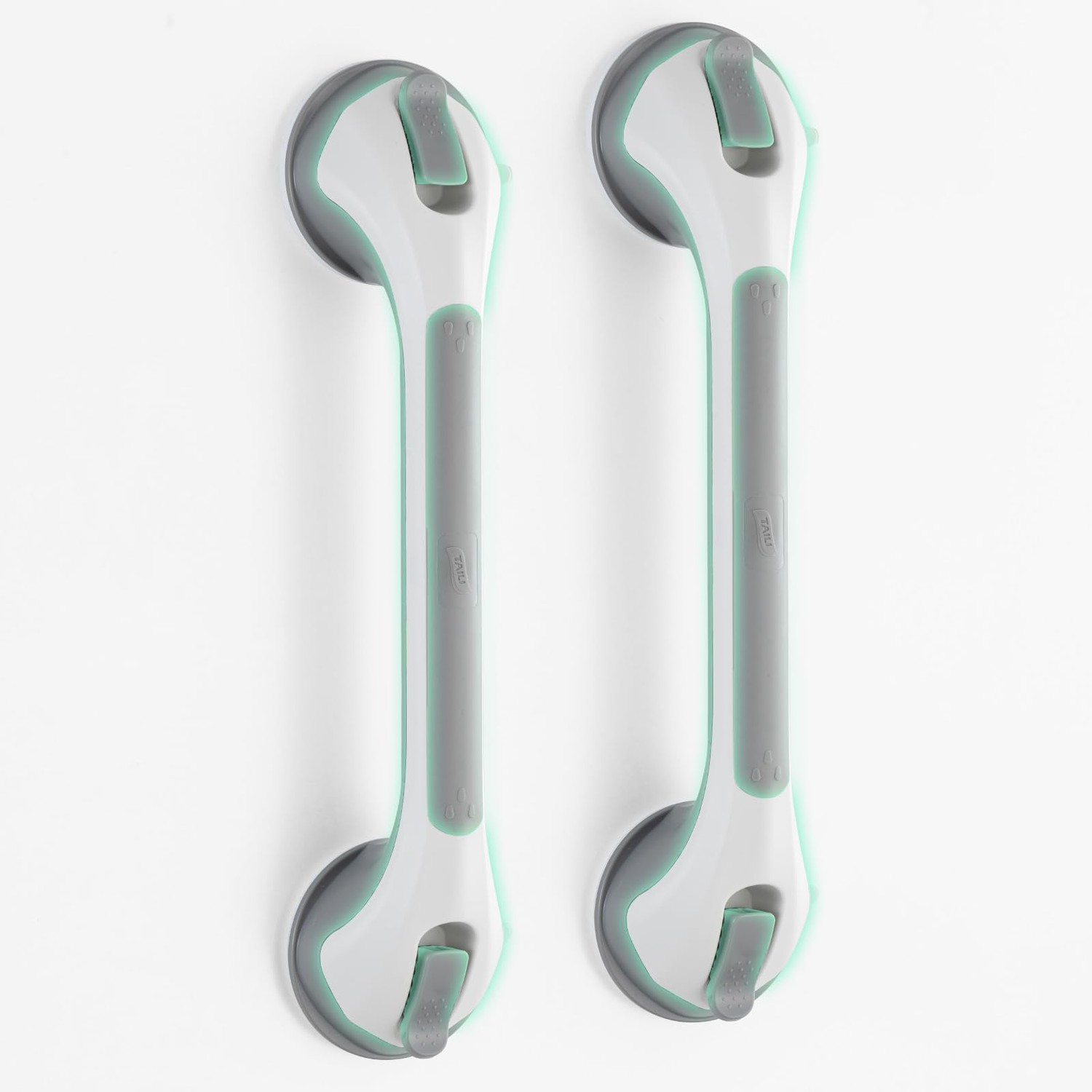 TAILI Shower Grab Bar Glow in The Dark, 2 Pack 16.8 in Grab Bars for ...