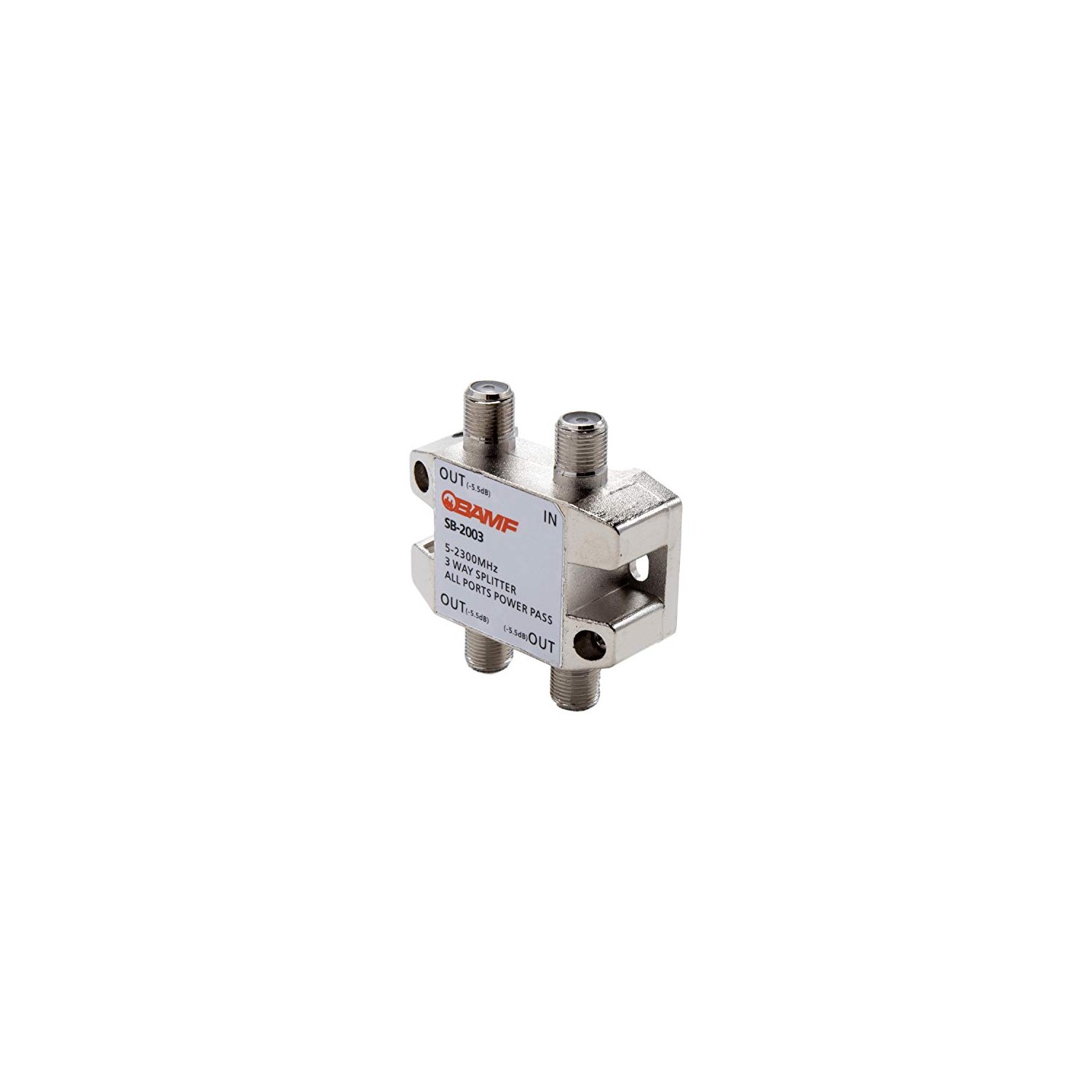 BAMF 3-Way Coax Cable Splitter Bi-Directional MoCA 5-2300MHz - ibspot.com