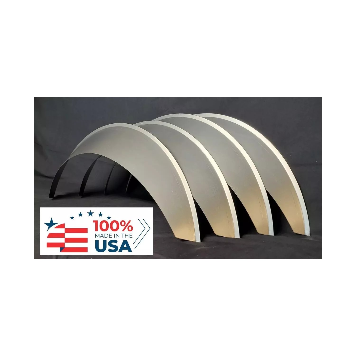 Lemon Hill Avenue Universal Metal Fender Flares Style 4: 3.5" Wide, 4 ...