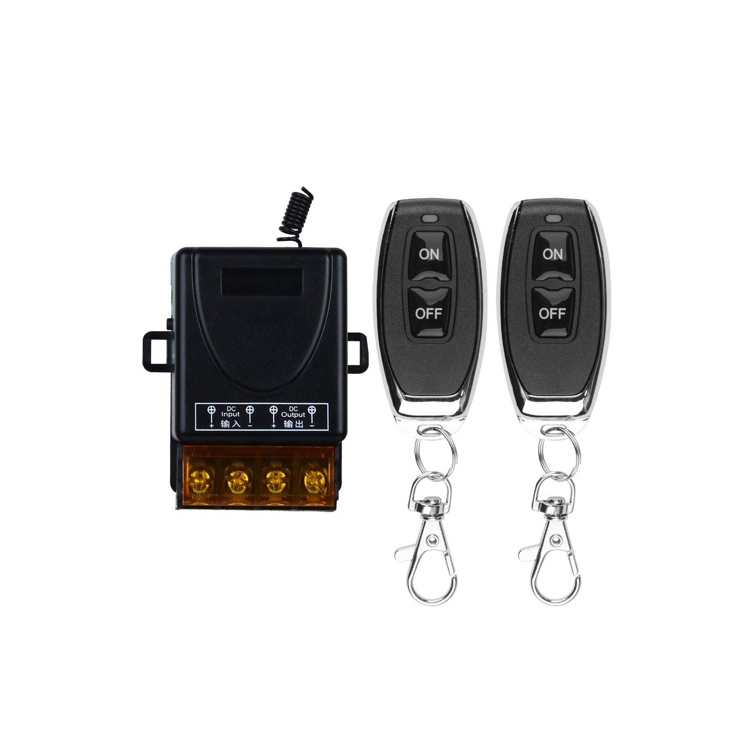 Remote Control Switch DC 12V 30A Relay Wireless Control Switch, 433Mhz ...