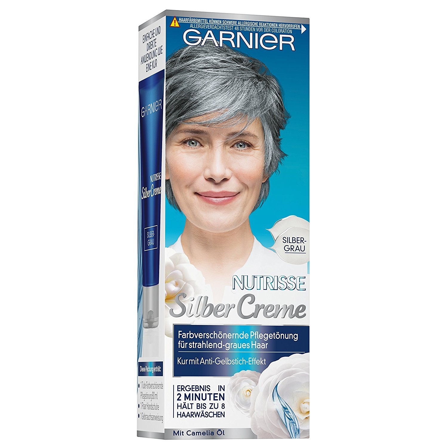 Garnier Nutrisse Silver Cream Colour: Silver Grey Contents: 80 ml ...