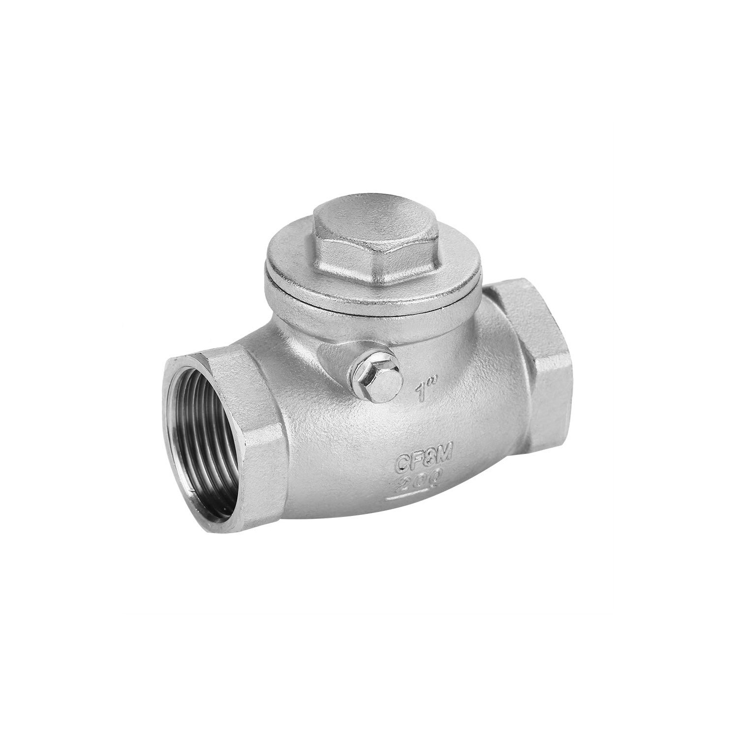 Akozon Swing Check Valve 1 Inch DN25 Check Valve Stainless Steel One ...