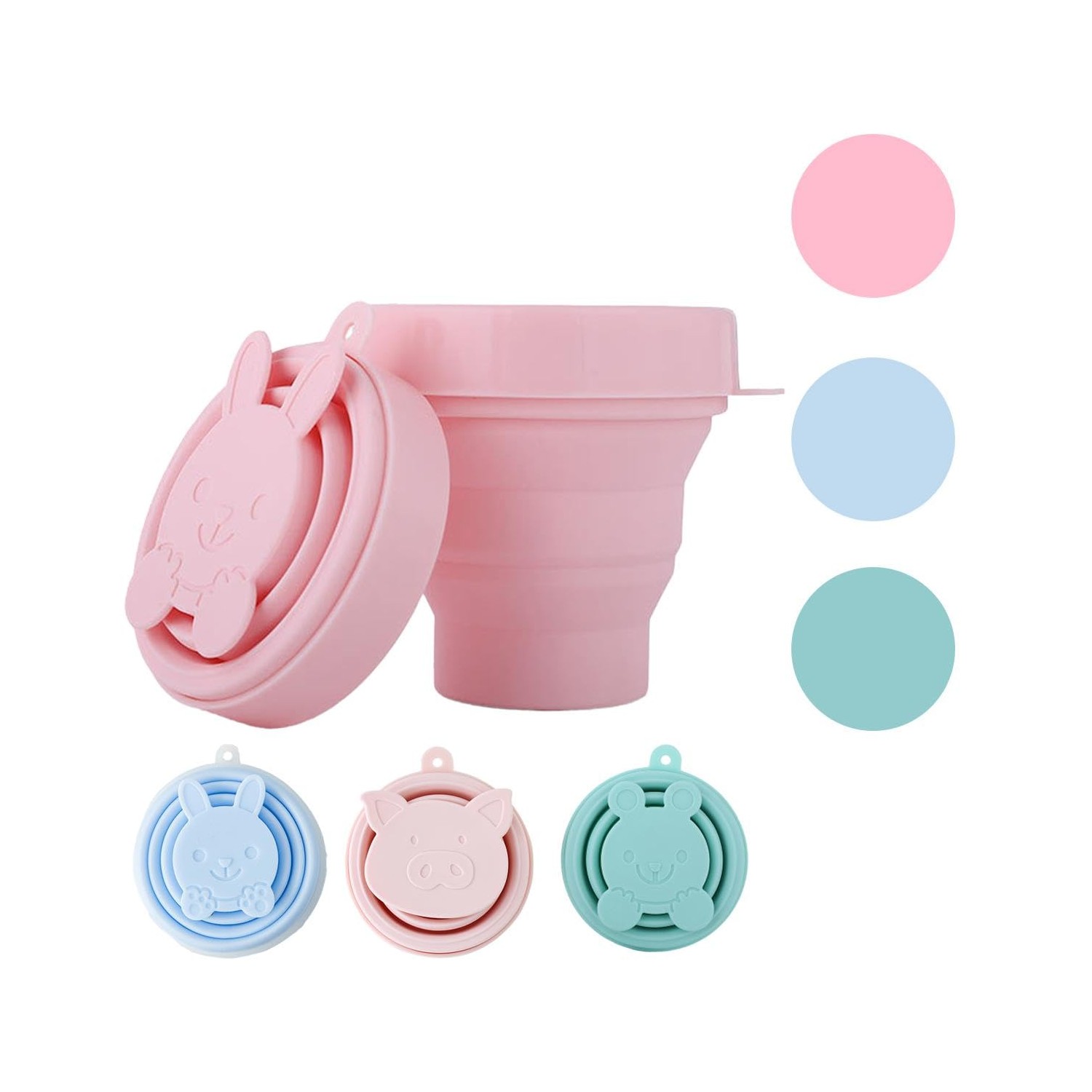 CLOGRATIA Folding Cup, Portable Cup, Toothpaste Cup, Gargle Cup with ...