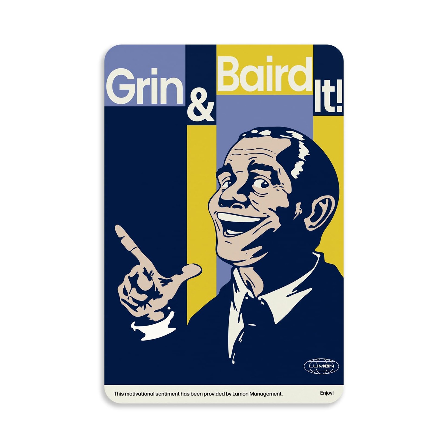 Grin and Baird It Lumon Sticker Decal Notebook Car Laptop 5.5" - ibspot.com