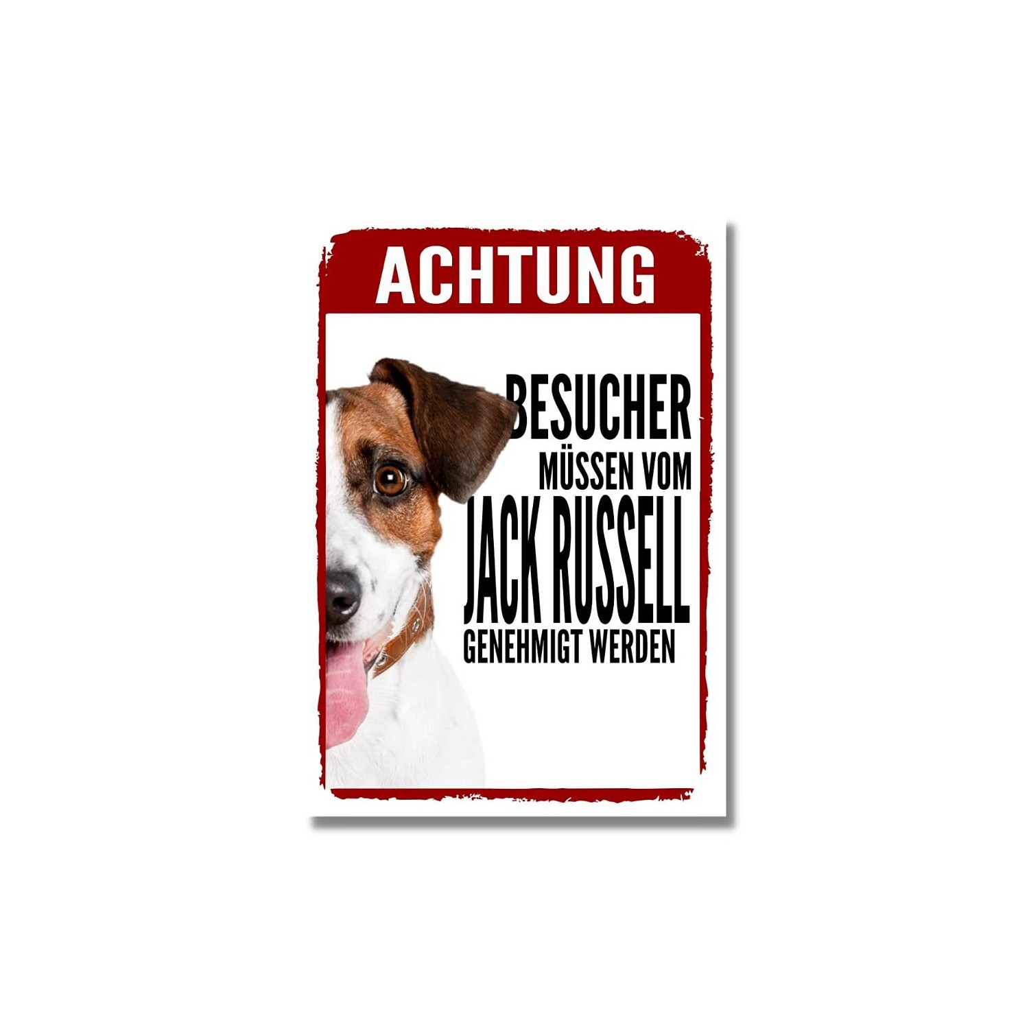 Jack Russell Approval Dog Sign Saying Door Sign Dog Sign Warning Sign ...