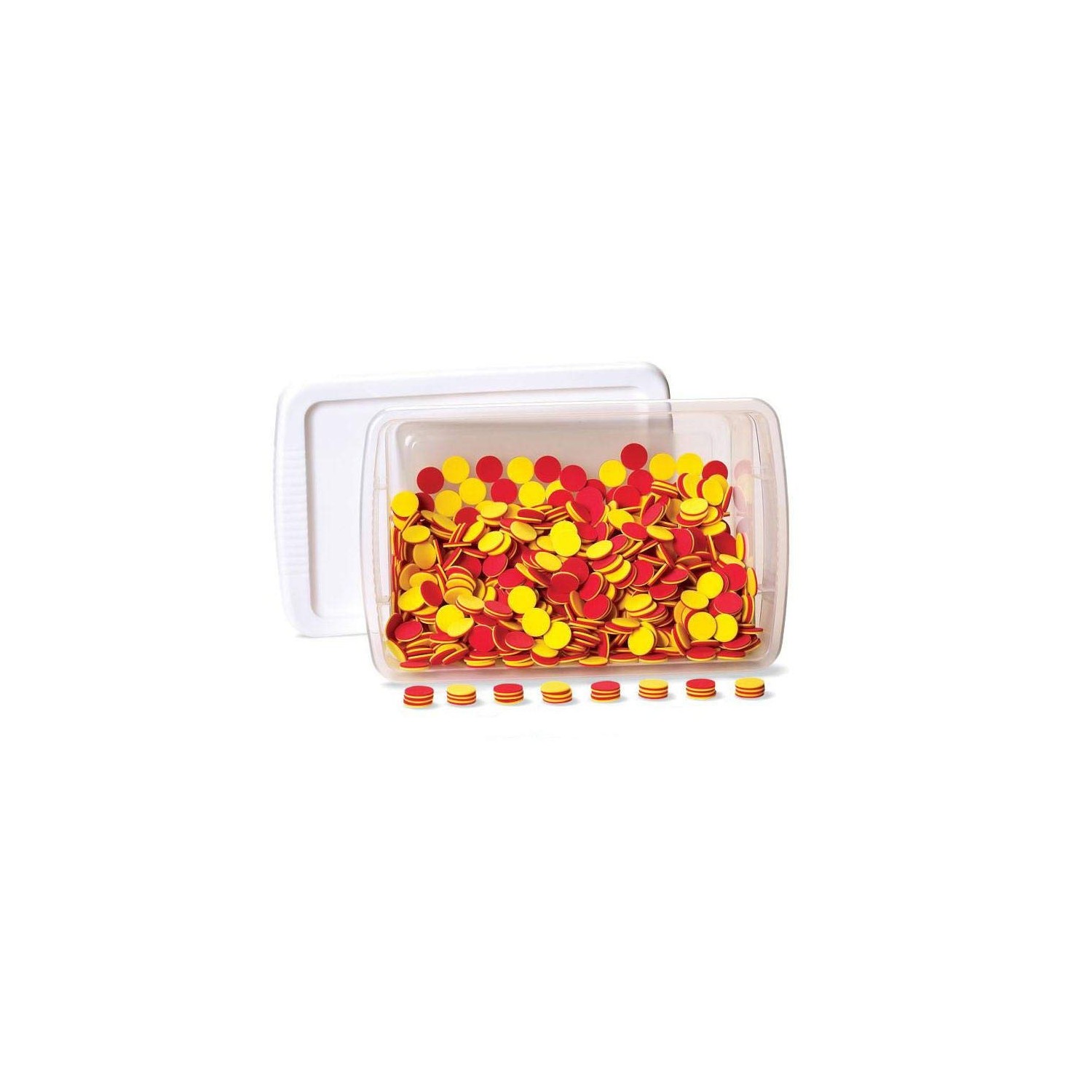 hand2mind Plastic Two-Color Counters, Red and Yellow Counters, Counting ...