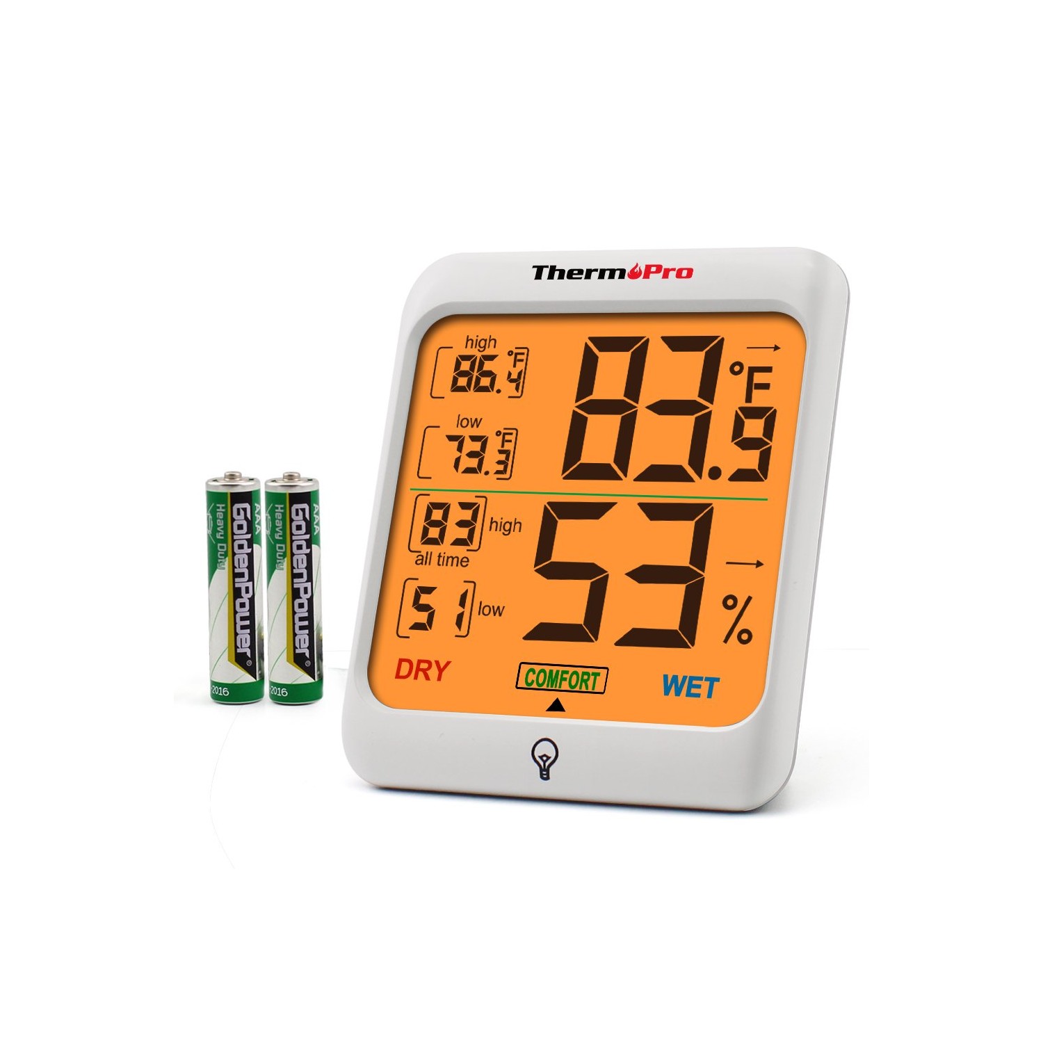 ThermoPro TP53 Digital Hygrometer Indoor Thermometer for Home ...