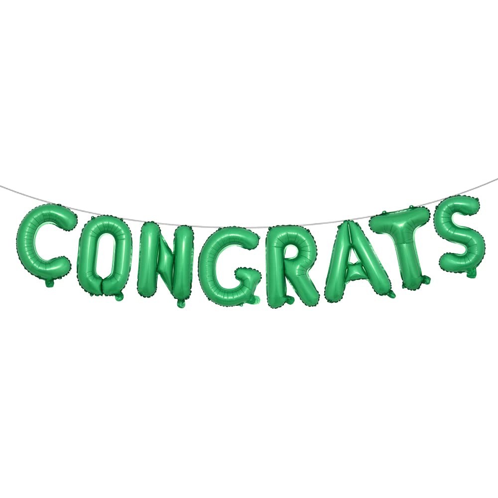 Congrats Decorations Congratulations Letter Pennant Flag Banner ...