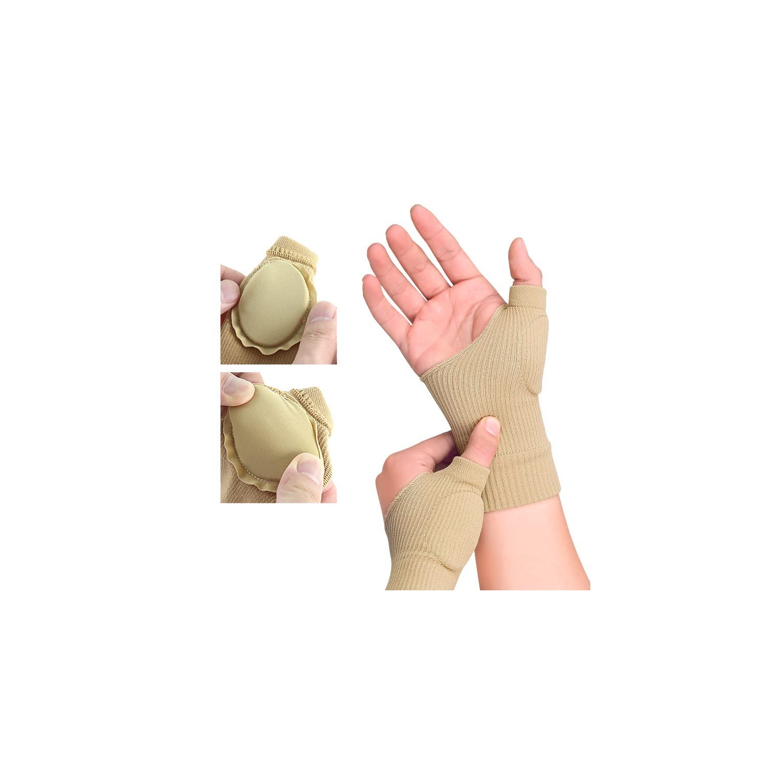 INF 1 Pair Compression Gloves for Thumb and Wrist Fingerless Arthritis ...