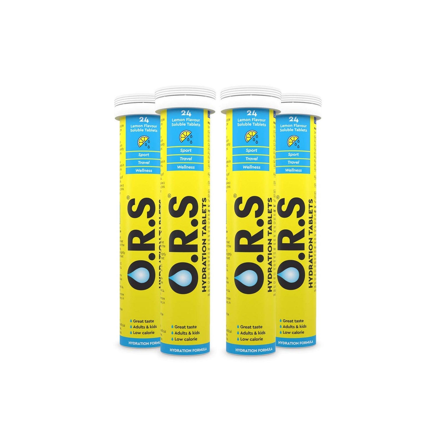 O.R.S Hydration Tablets with Electrolytes, Vegan, Gluten and Lactose ...