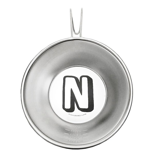 SPLASH FLASH Alphabet Shera Cup Stainless Steel Open Fire Initial Graduated Shallow Type Made in ...