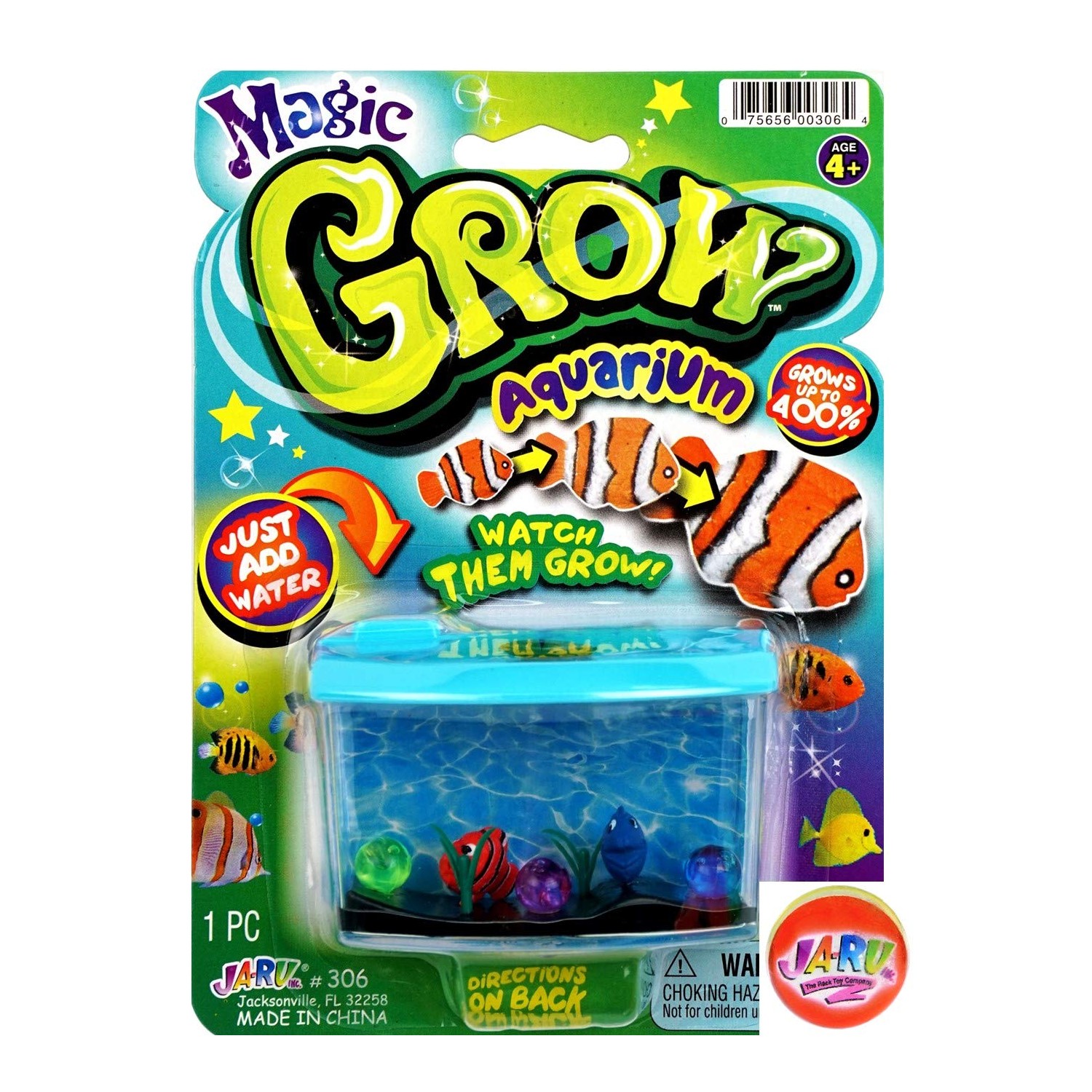 JA-RU Magic Grow-Aquarium Growing-Fish Toy Set (1 Pack) Water Expanding ...