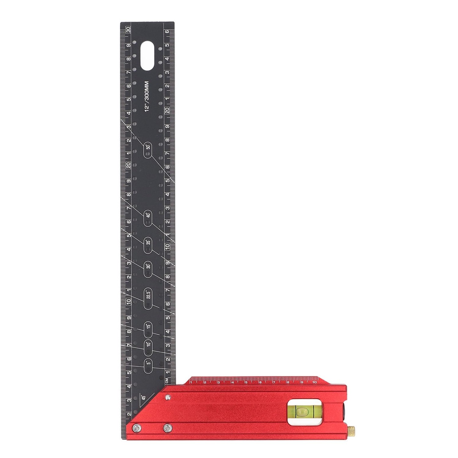12 Inch Combination Framing Square Carpenter Square, 5°-90° Woodworking ...