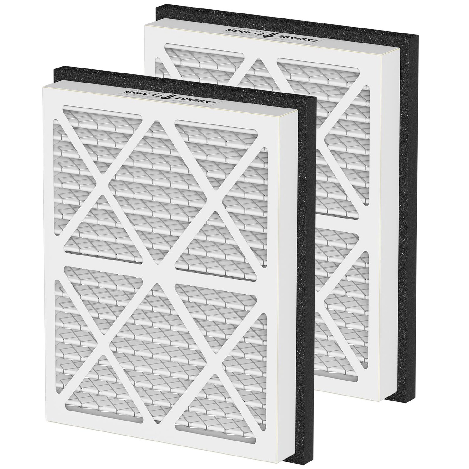 20x25x3 MERV 13 Pleated Air Filter Replacement Compatible with ...