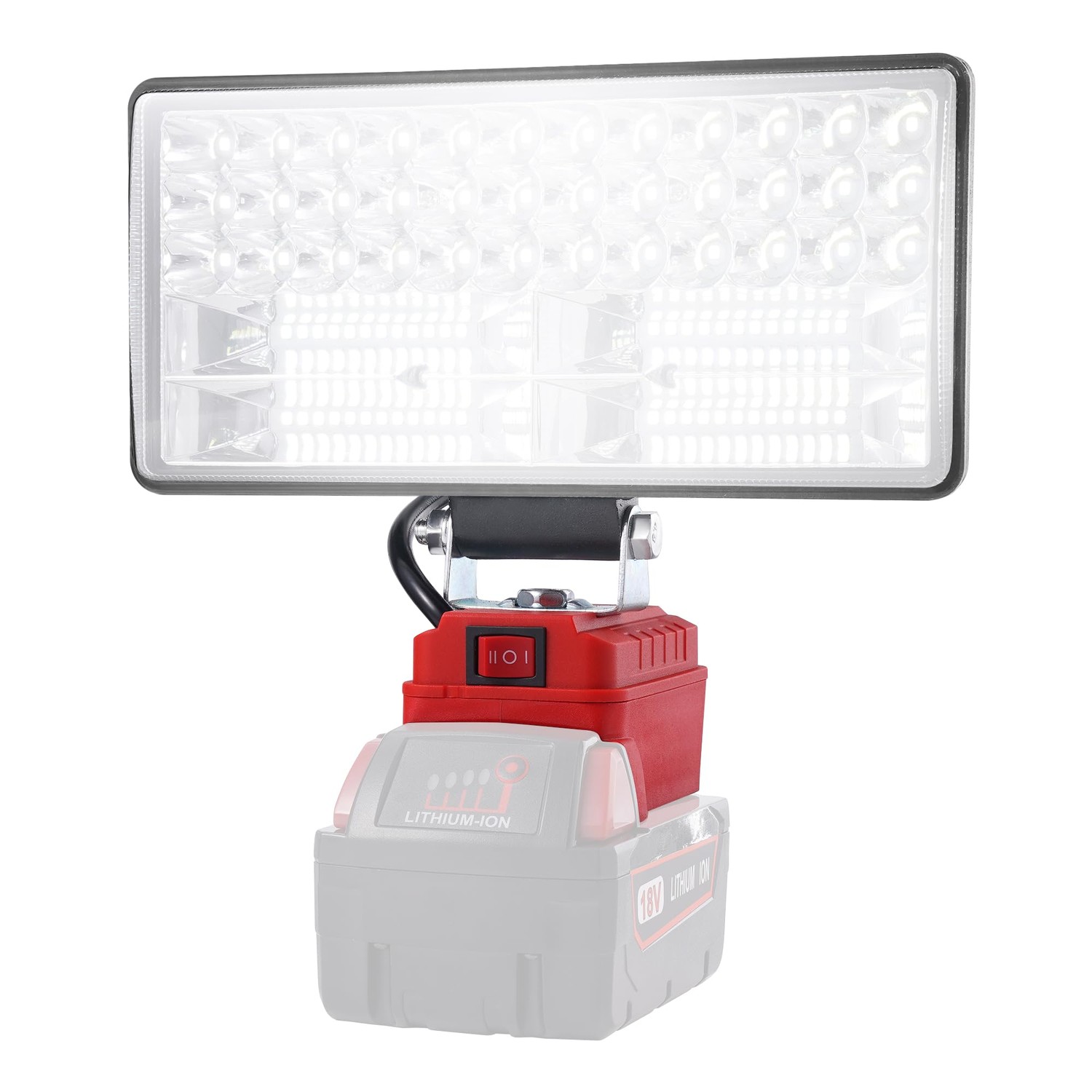 FAITIO 5400 Lumens Cordless LED Work Light, 4500K Adjustable Battery ...