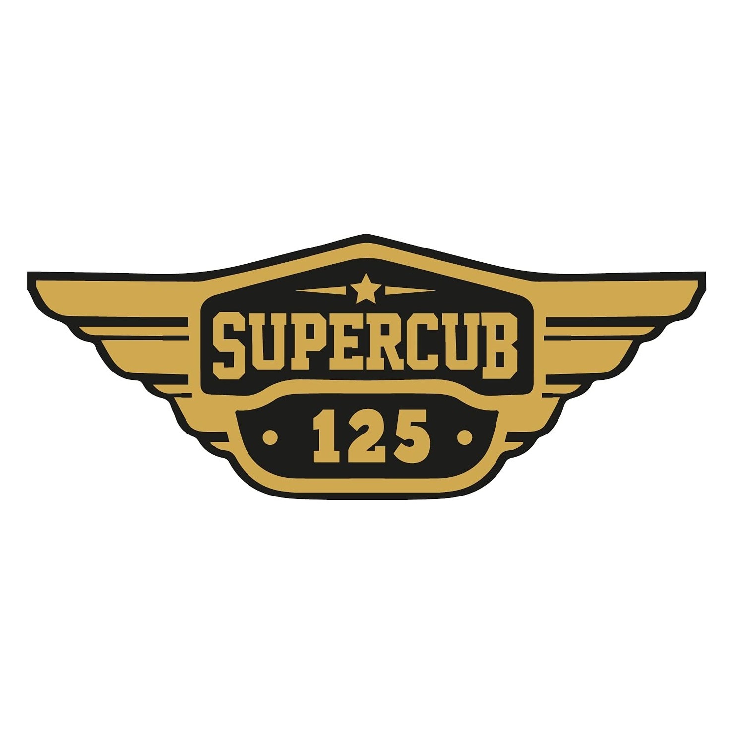SuperCub Logo Sticker 125 Sticker Super Cub Sticker 125 Sticker ...