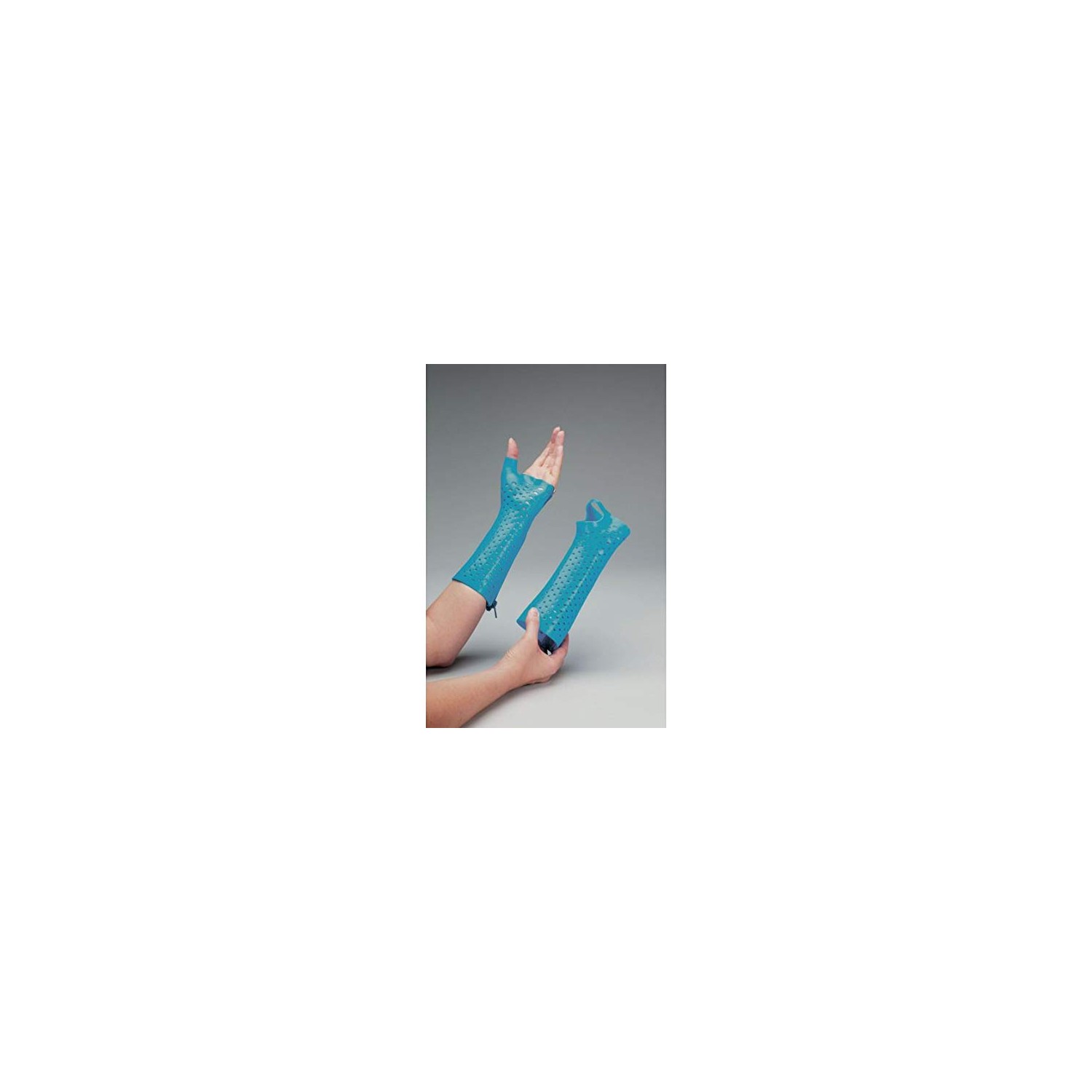Rolyan AquaForm Zippered Wrist and Thumb Spica Splint, White, Short ...