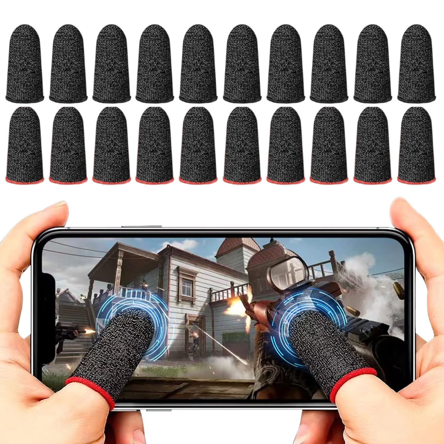 Finger Sack Games, 20 Pack High Silver Fiber Content Seamless Sound ...