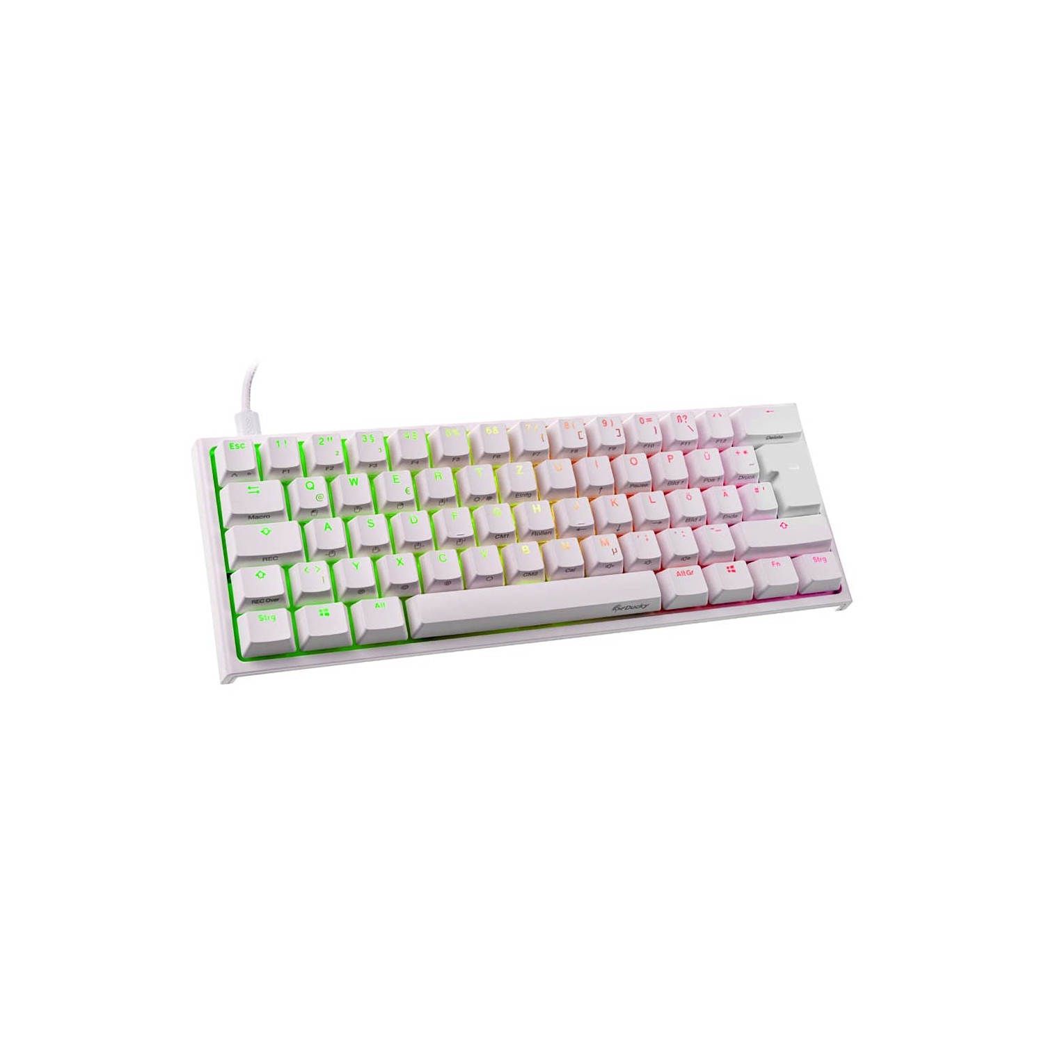 Ducky One 2 Mini RGB Mechanical Gamer Keyboard, 60% Cherry MX Blue ...