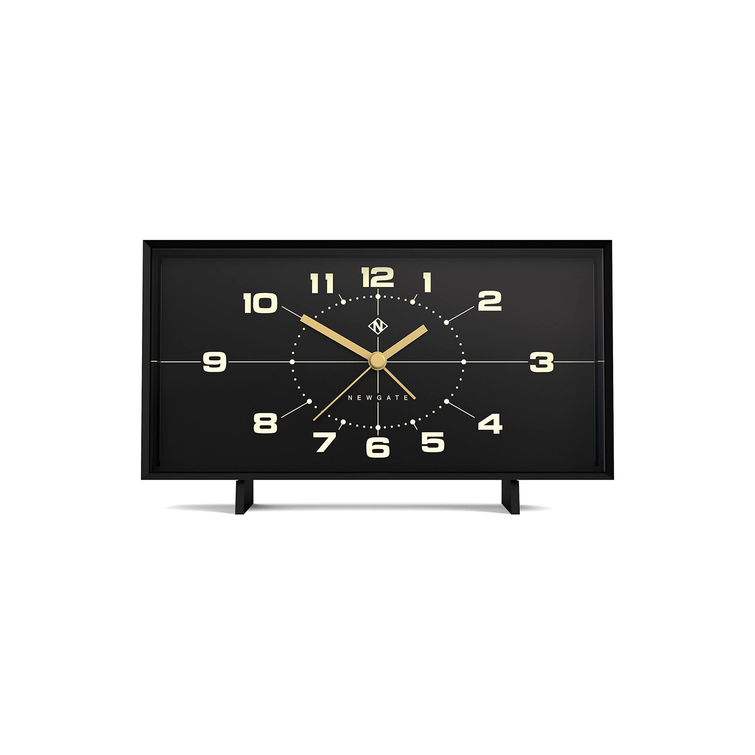 NEWGATE 'Wideboy' retro inspired rectangular alarm clock in a matt ...