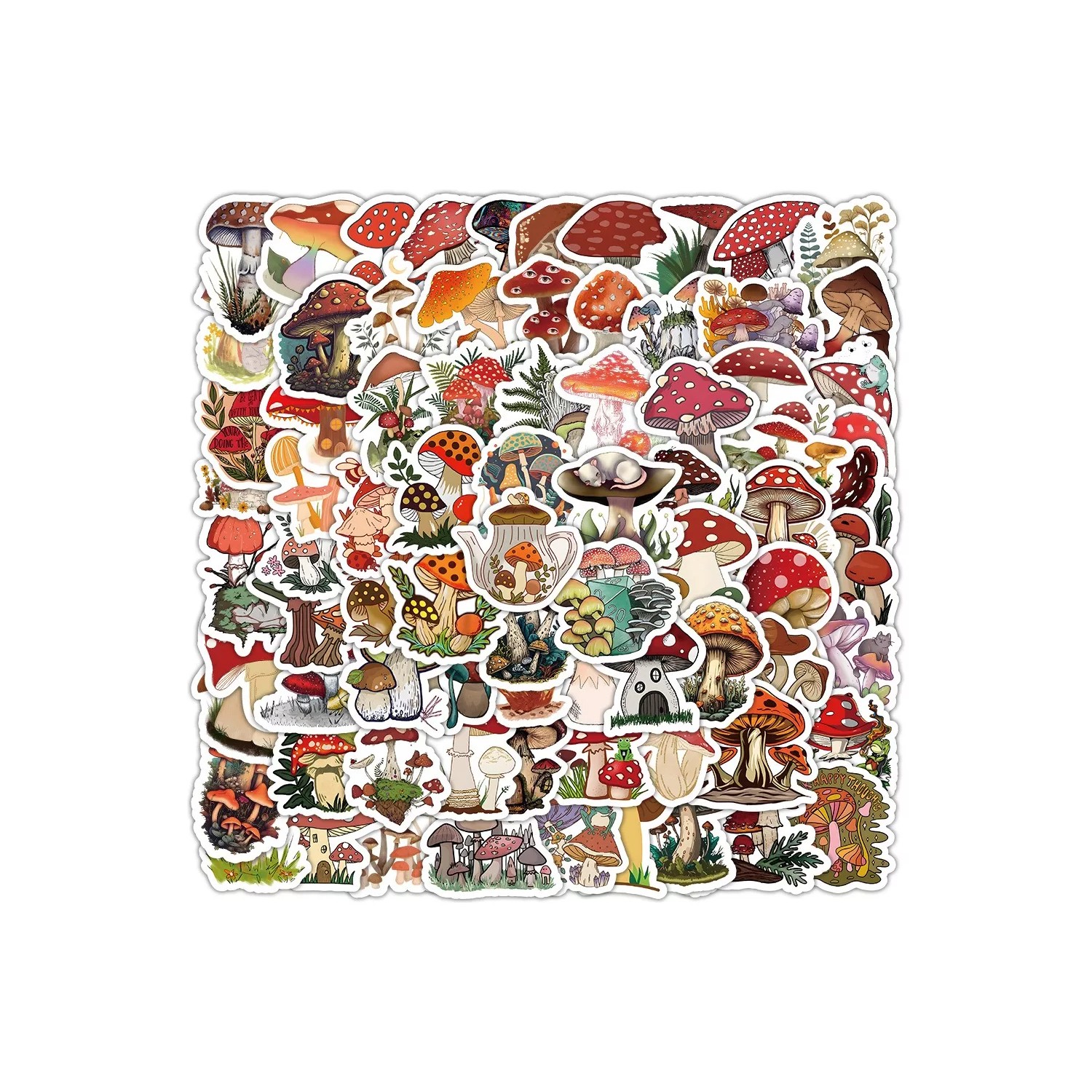 Hongos Naturales Saludable 50 Calcomania Sticker Pvc Vs Agua - ibspot.com