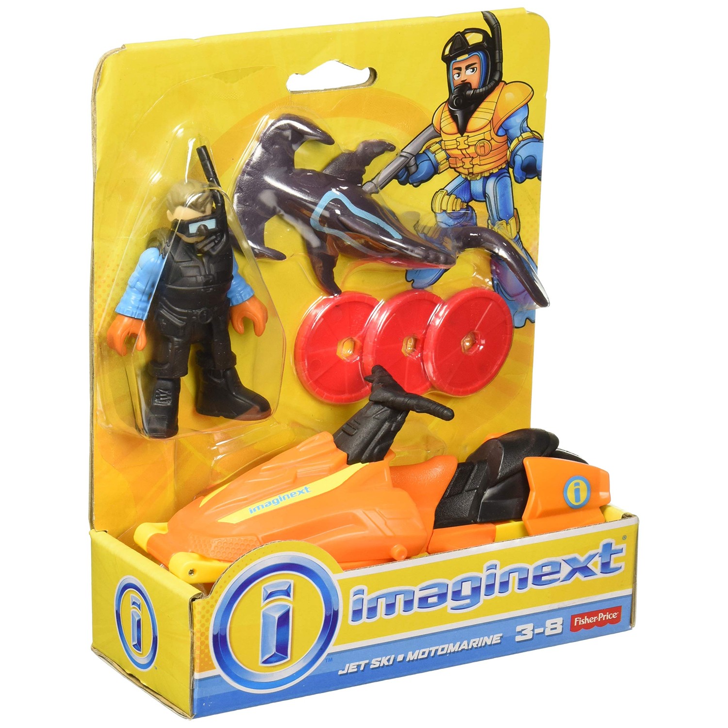 Fisher-Price Imaginext Jet Ski and Figures - ibspot.com