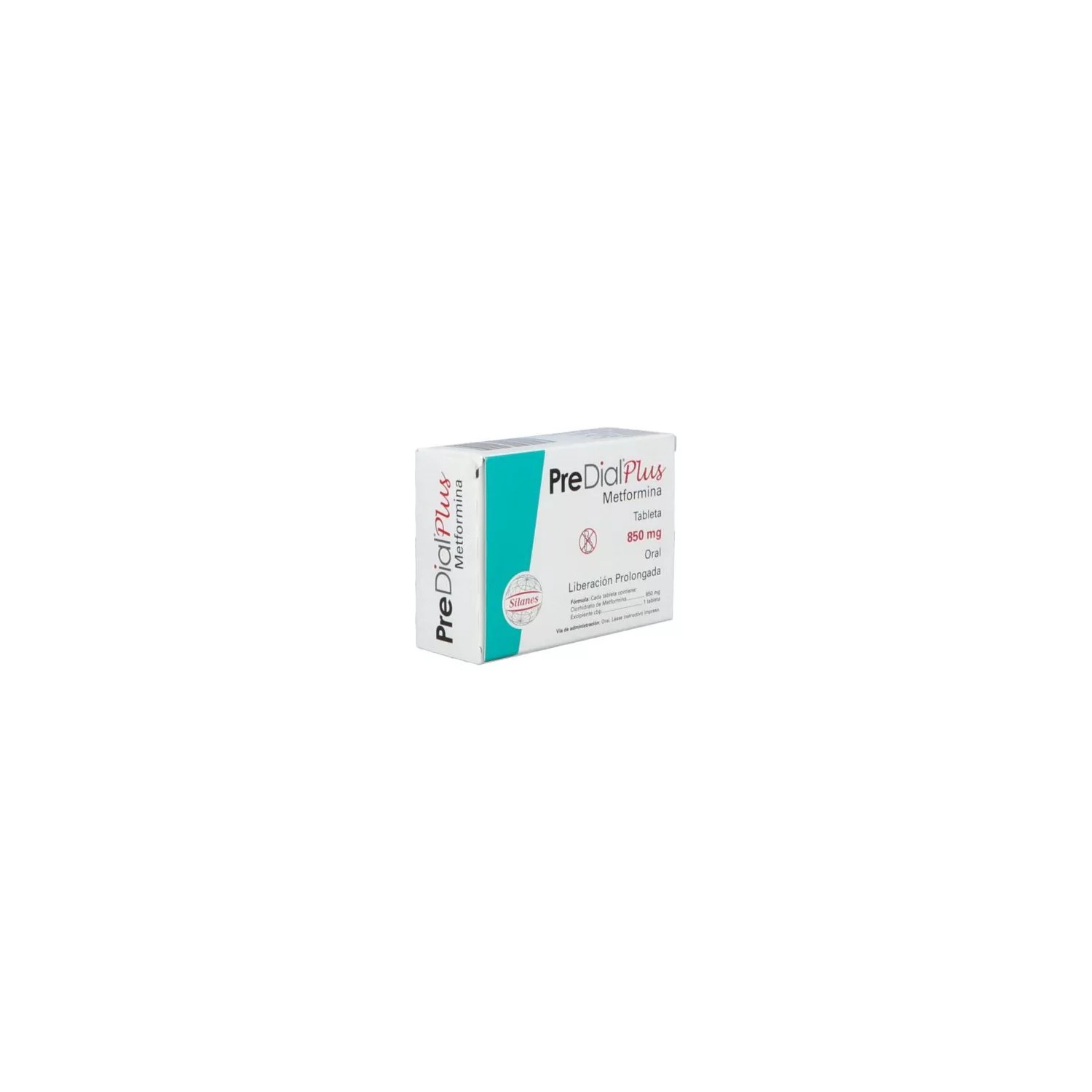 Silanes Pre-dial Plus Plus 850 Mg 30 Tabletas Libreación Prolongada ...