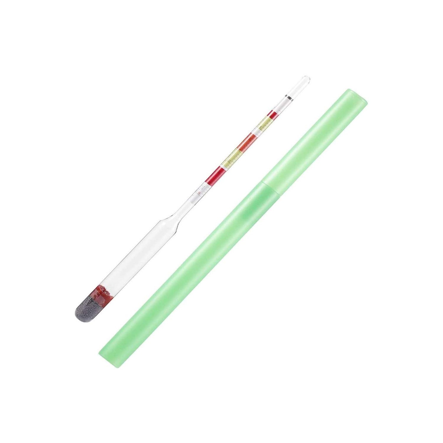 Faviye Alcohol Meter Beer Meter 3-Scale Hydrometer Alcohol Brix Meter 3 ...