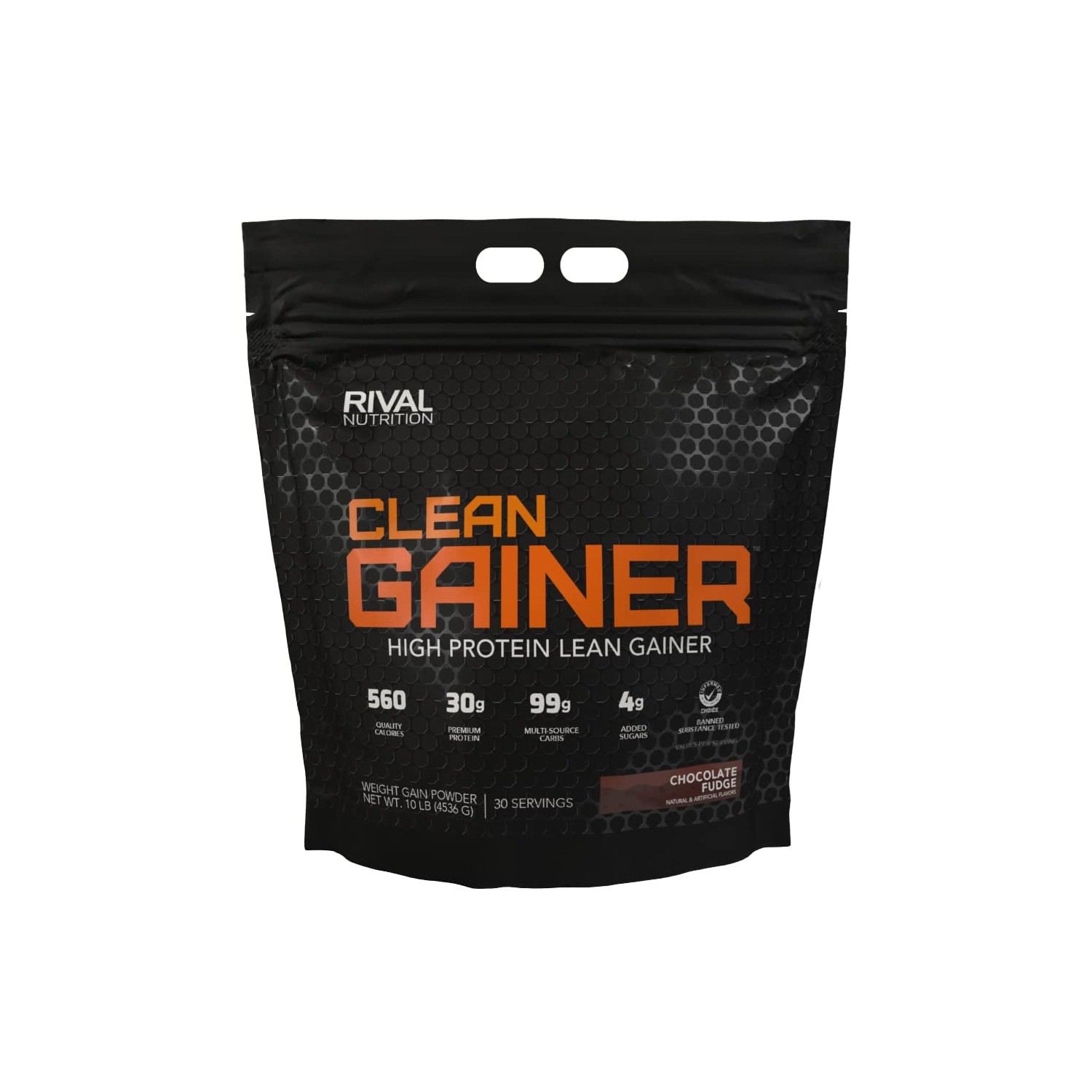 Rivalus Clean Gainer - Chocolate Fudge 10 Pound - Delicious Lean Mass ...