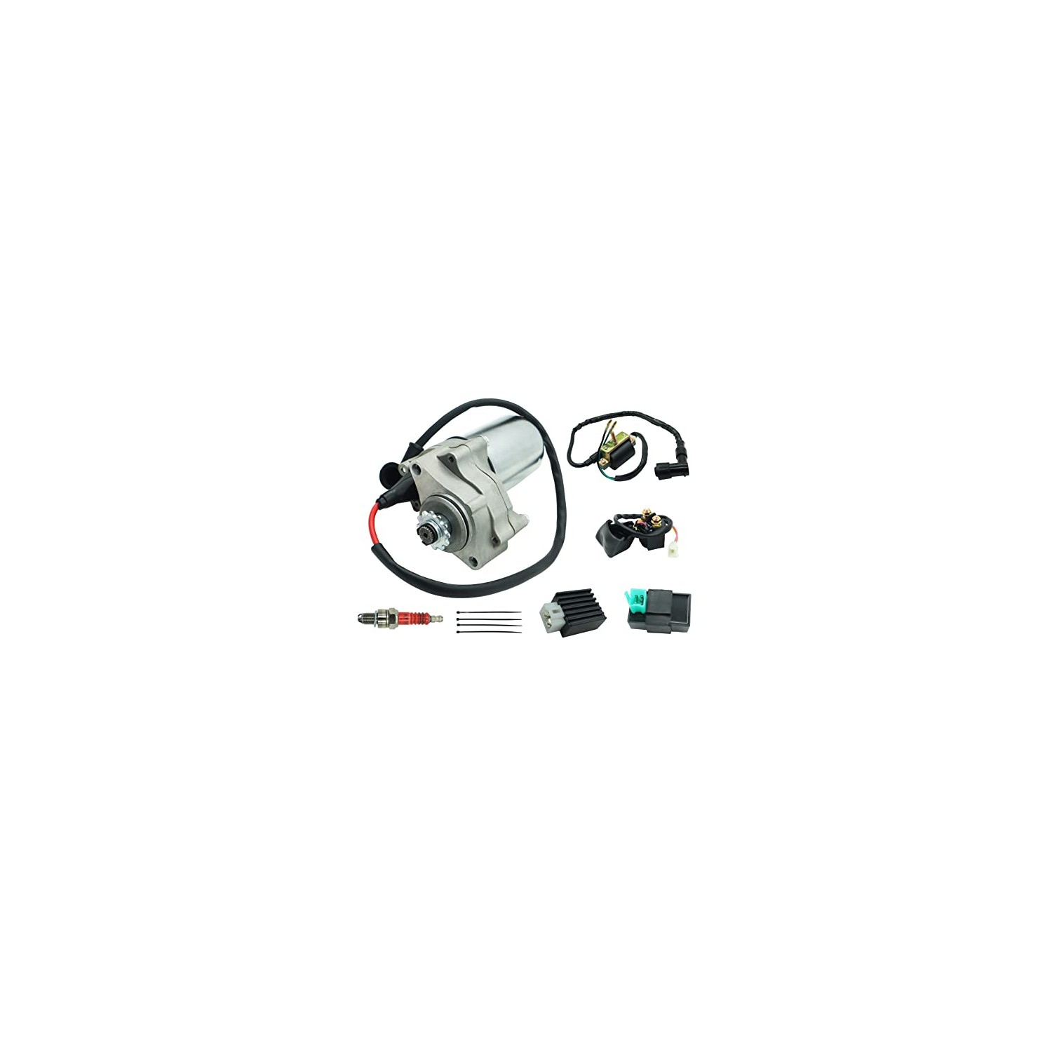 110cc ATV Starter Motor 2 Bolt Fits for Kids ATVs Quad Dirt Pit Bike ...