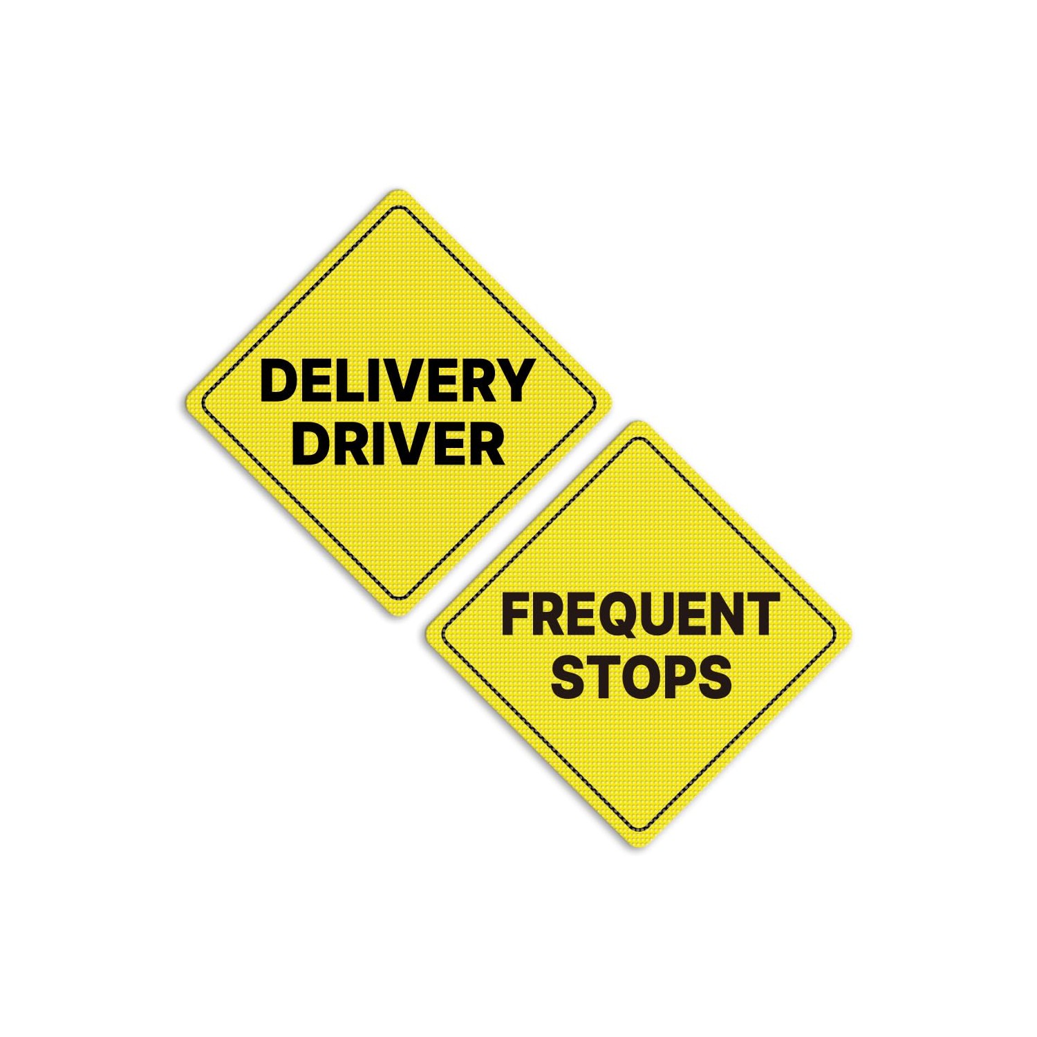 GEEKBEAR Delivery Driver Frequent Stops Car Sign - Sticker or Magnet ...