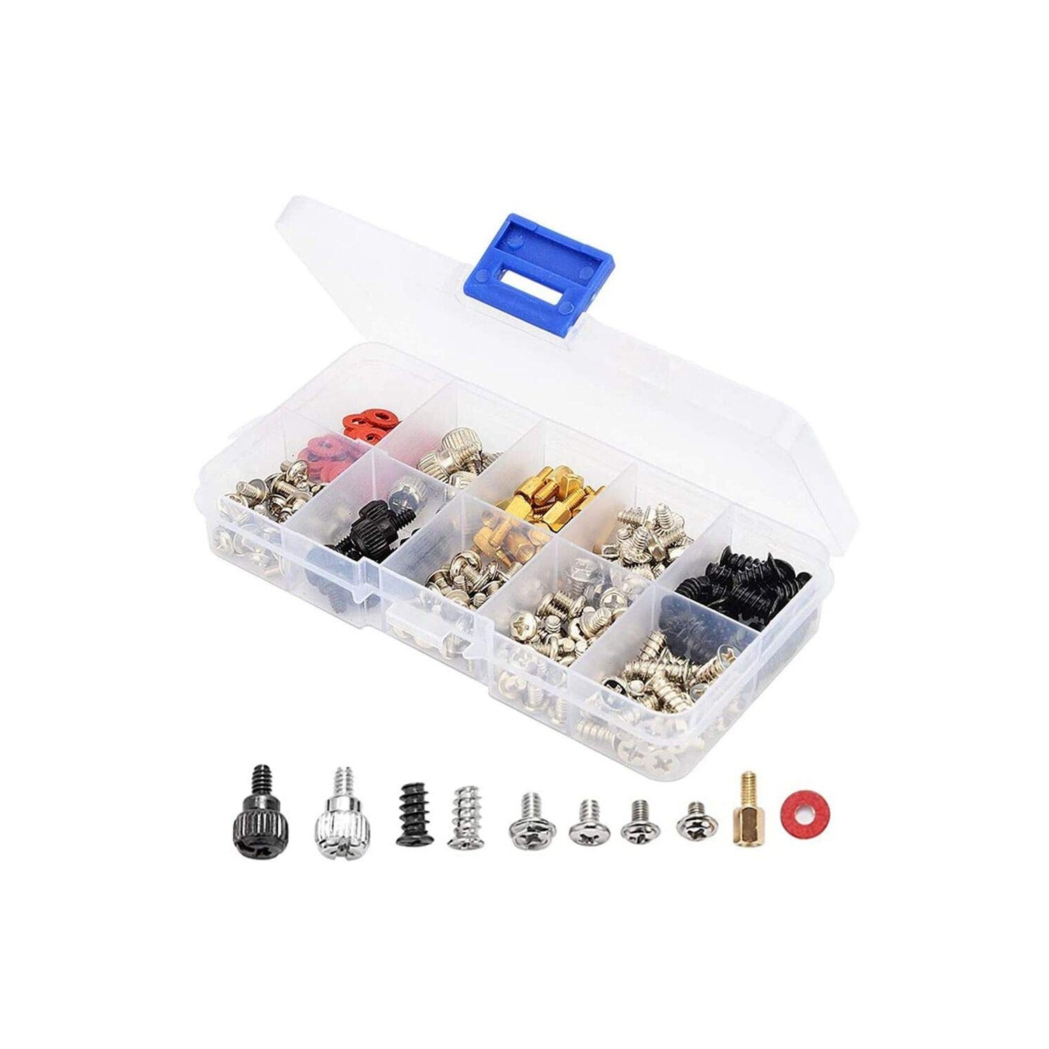 SRECNO Computer Screw Set, PC Screw Kit, DIY Motherboard, 10 Types, Set ...