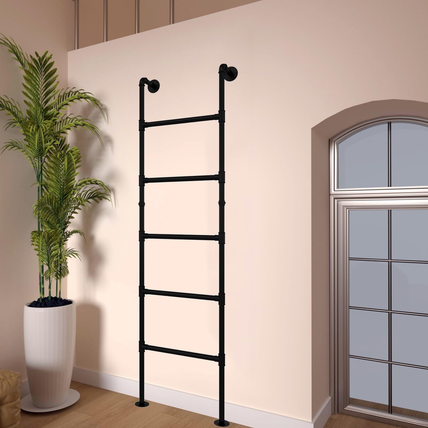 Wall Mounted Floor Mounted Ladders 5.6 ft, Basement Window Well Egress ...