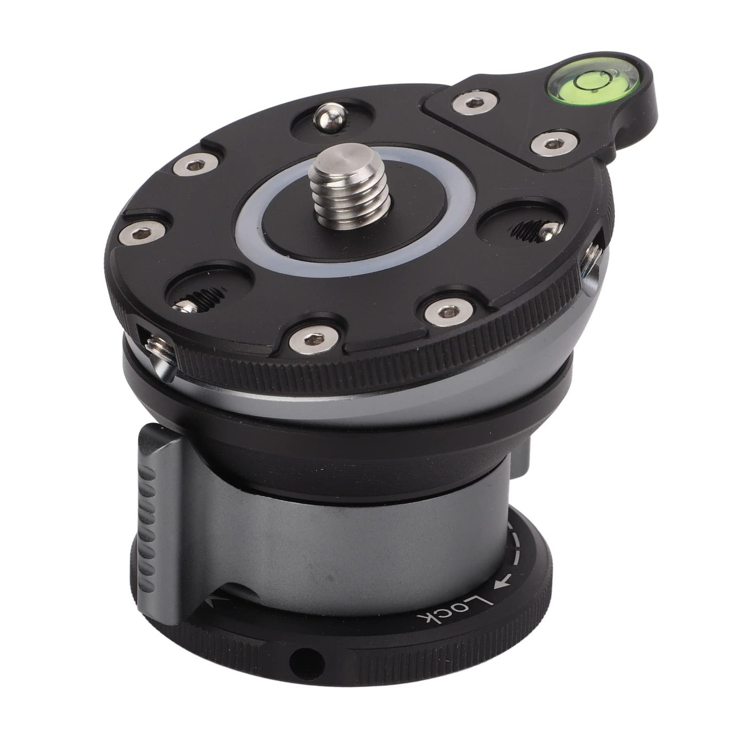 Tripod Leveling Base, Aluminum Alloy Camera Leveler Tri Wheel Head with ...