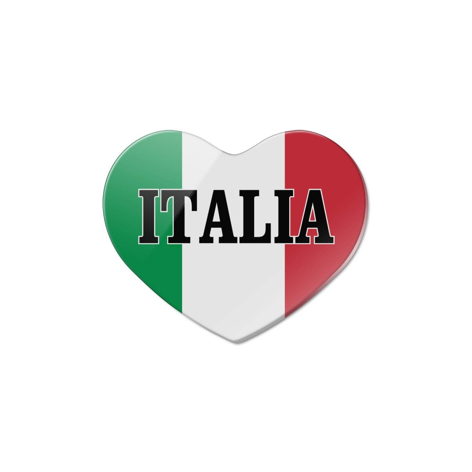 Italia Italy Italian Flag Heart Acrylic Fridge Refrigerator Magnet ...
