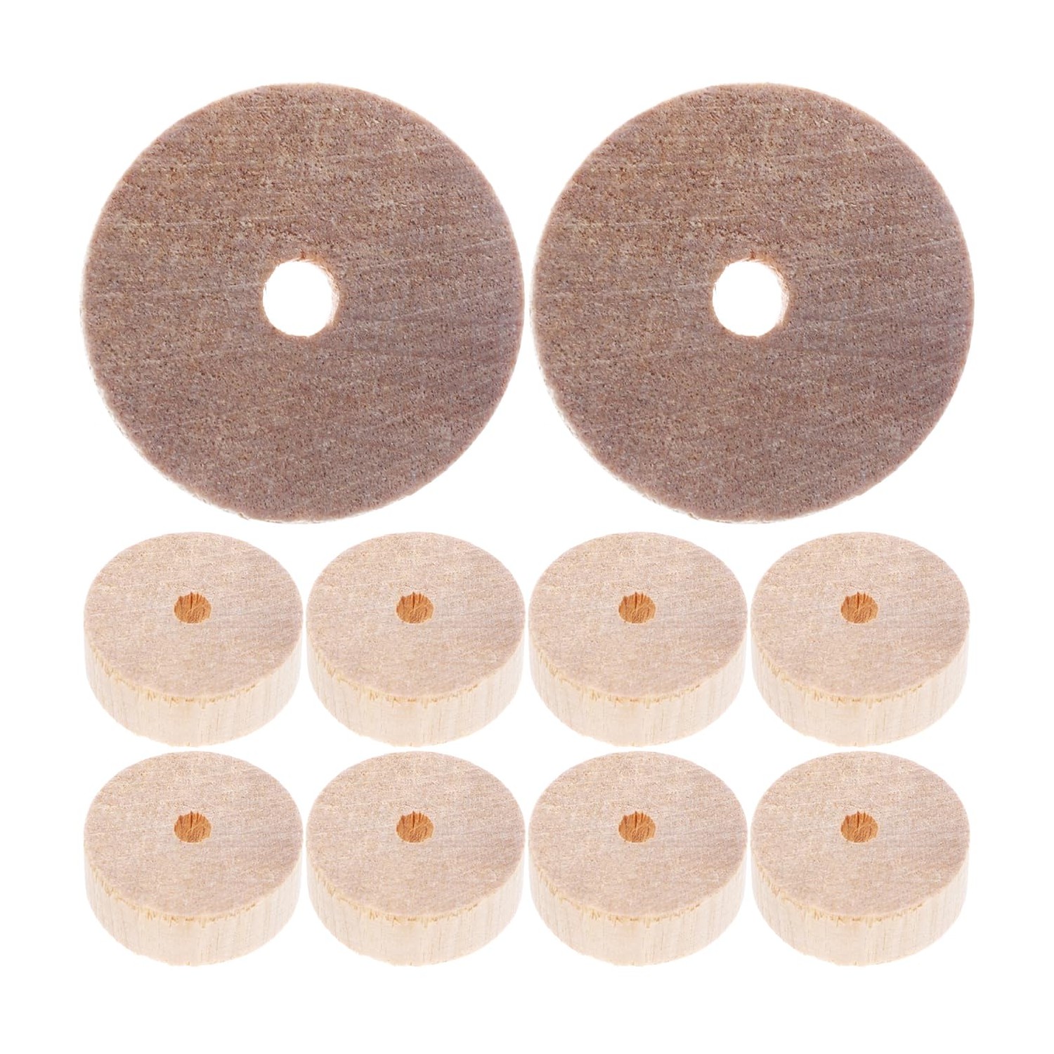10 Pieces Log Wheel DIY Model Cars Truck Model Toy Car Ramp Toy Wheels ...