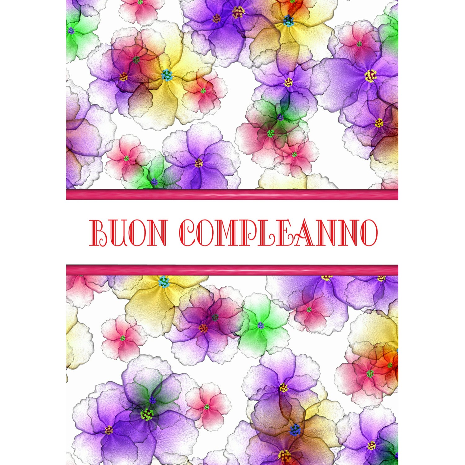 ValxArt Pack 2 Italian Happy Birthday (Buon Compleanno) Candy Flowers ...